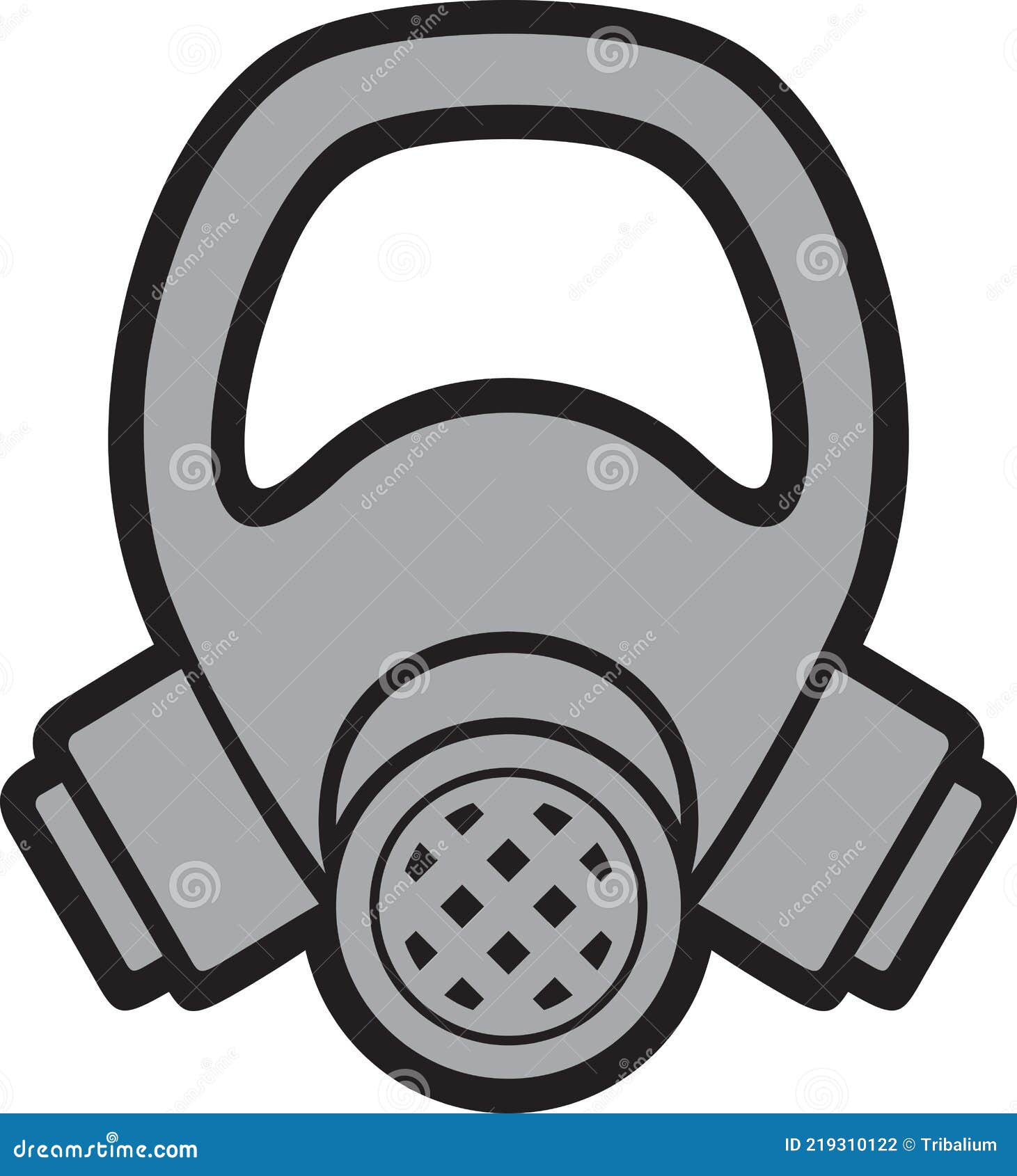 Gas mask gray vector stock vector. Illustration of poison - 219310122