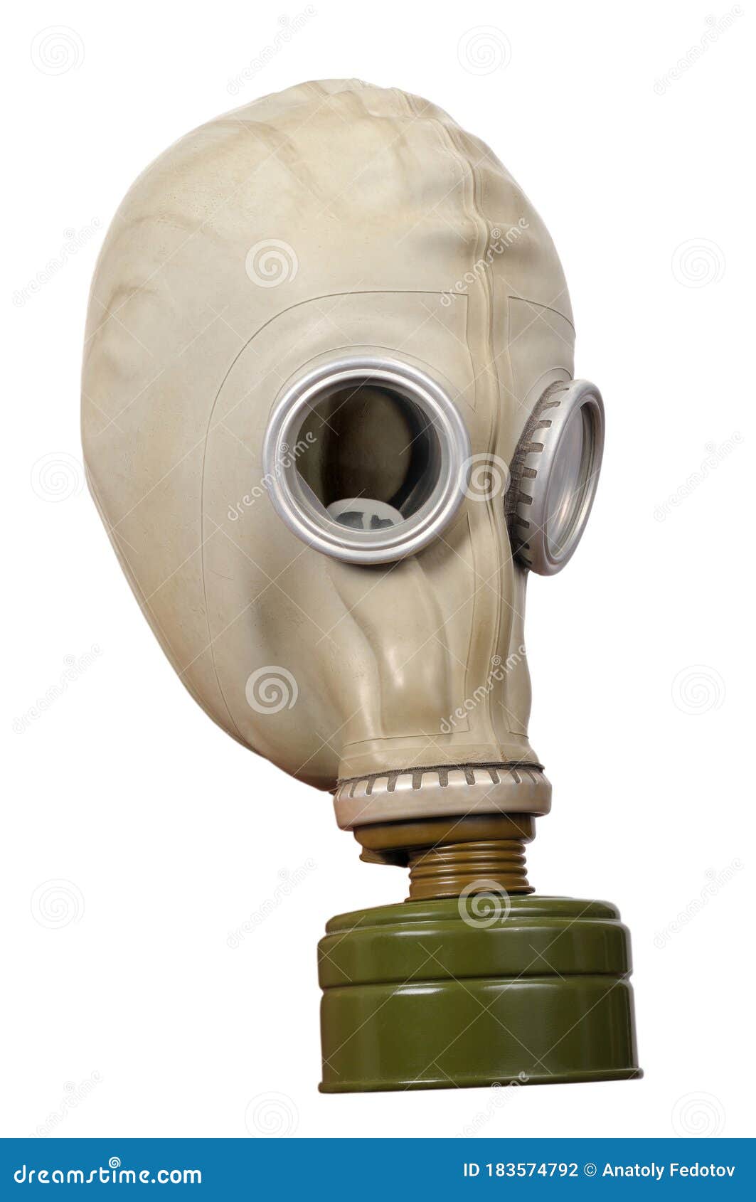Gas Mask Isolated on a White Background Stock Photo - Image of ...