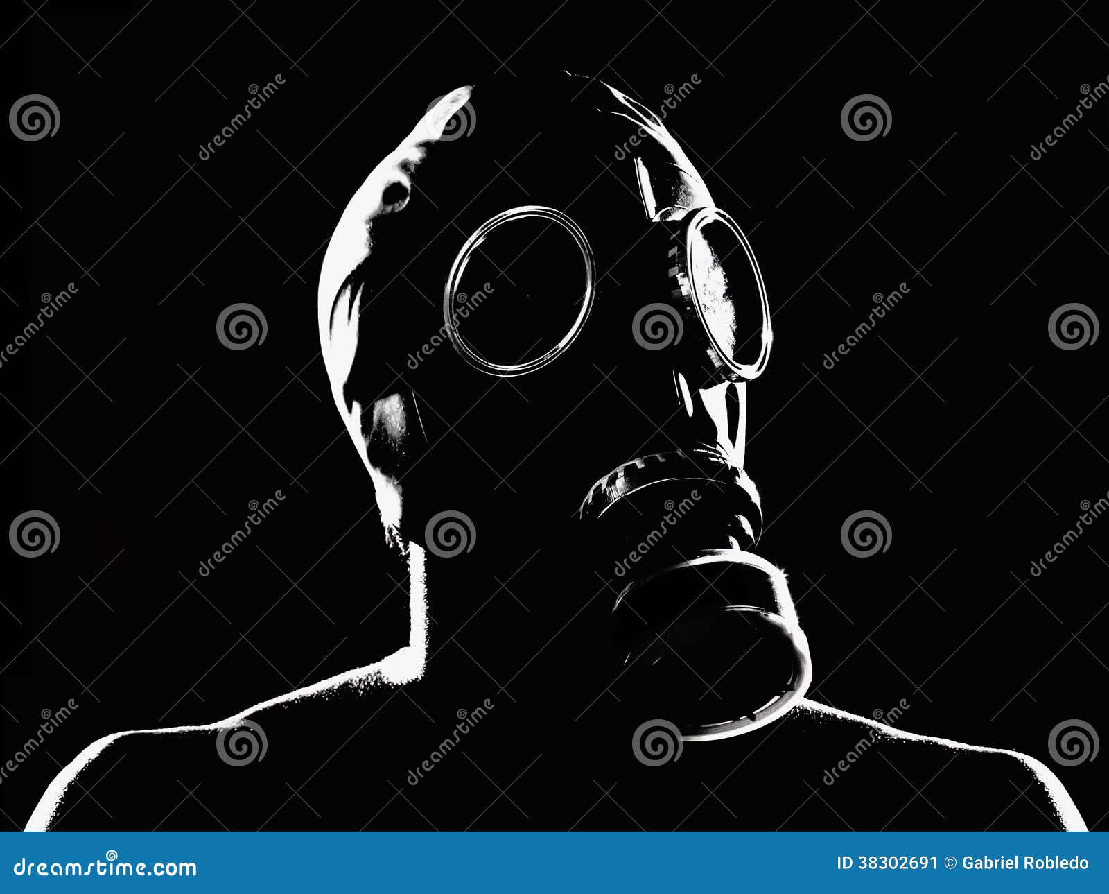 Man With Gas Mask Stock Photography | CartoonDealer.com #42135524