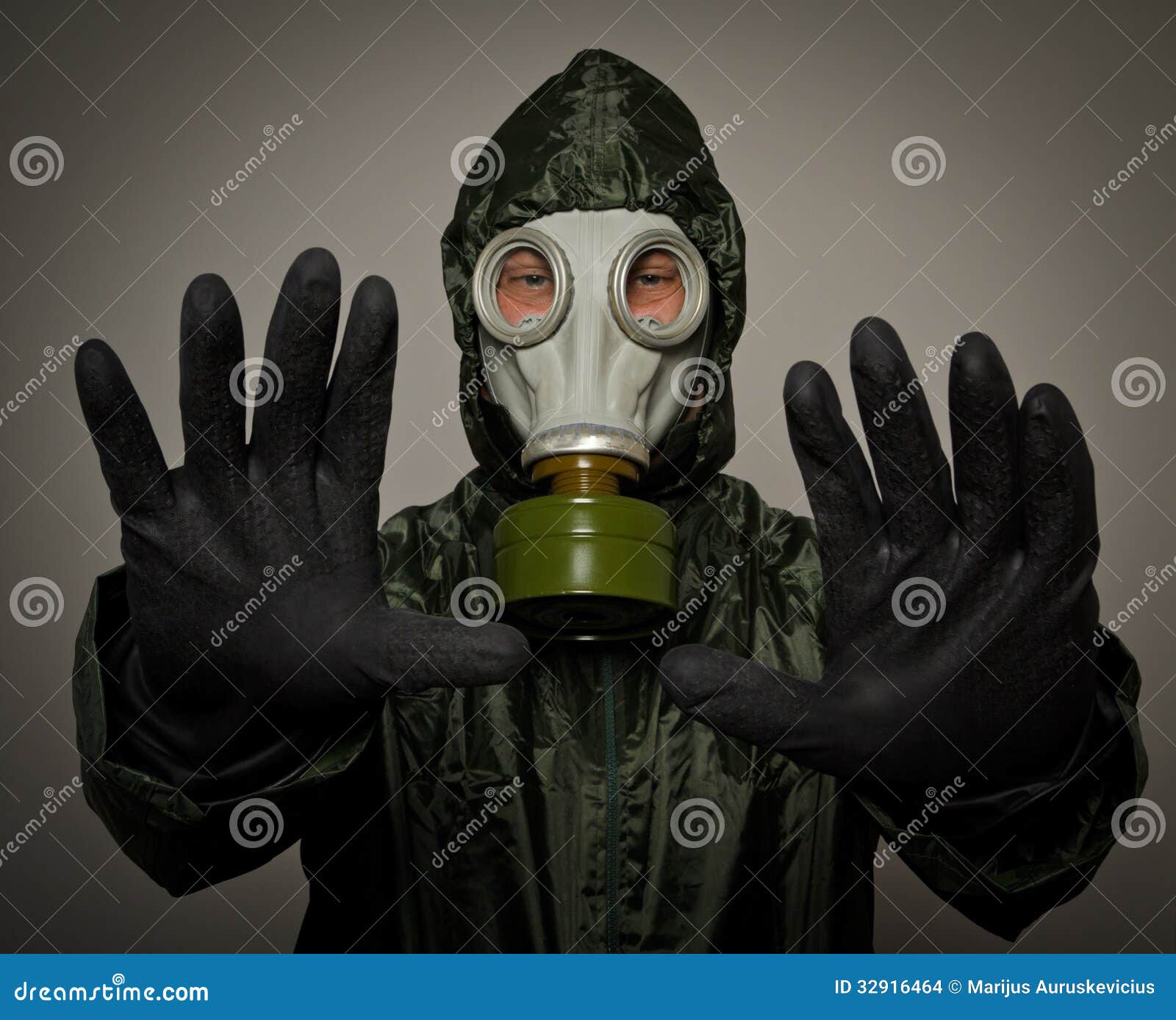 Gas mask stock photo. Image of equipment, pollutant, hand - 32916464