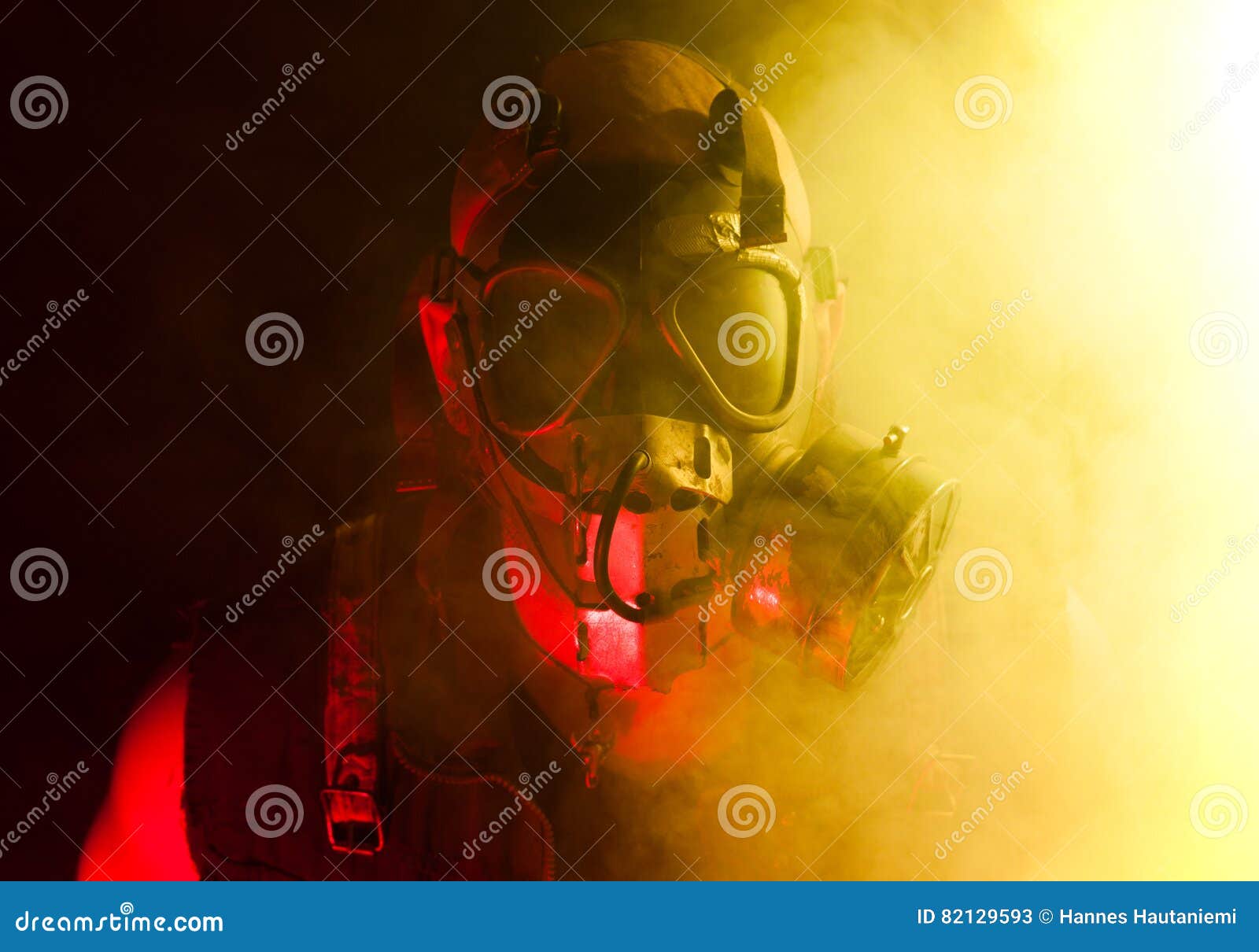 Gas mask punk. stock image. Image of human, party, yellow - 82129593