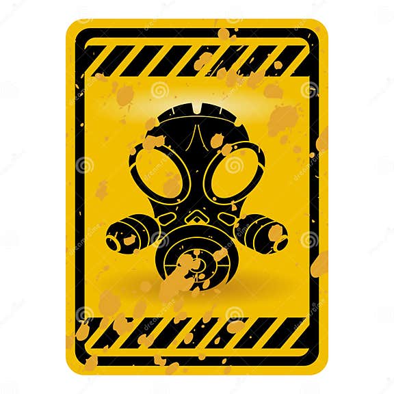 Gas mask sign stock vector. Illustration of isolation - 14758047