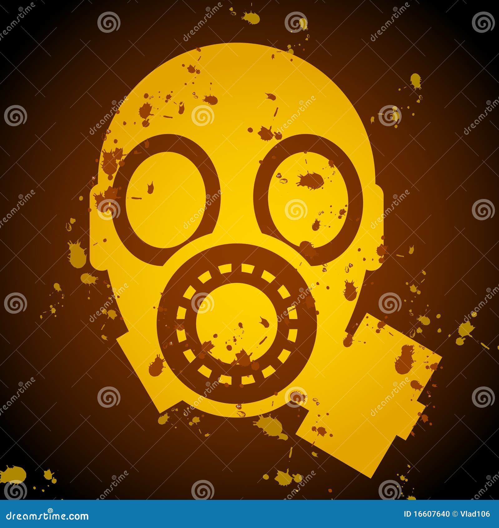 Gas mask sign stock vector. Illustration of helmet, fireman - 16607640