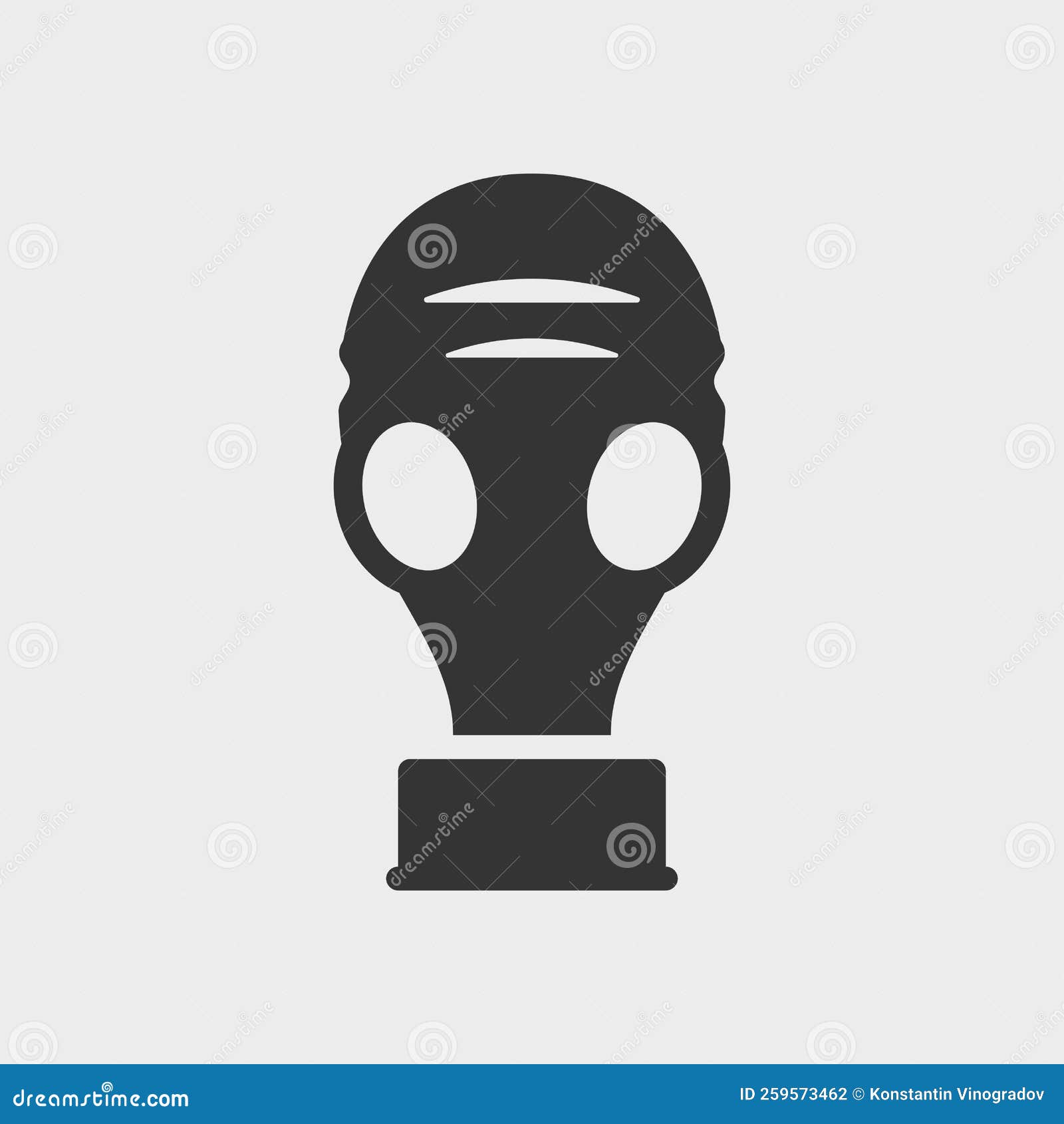 Gas Mask. Simple Vector Icon Stock Vector - Illustration of chemical ...
