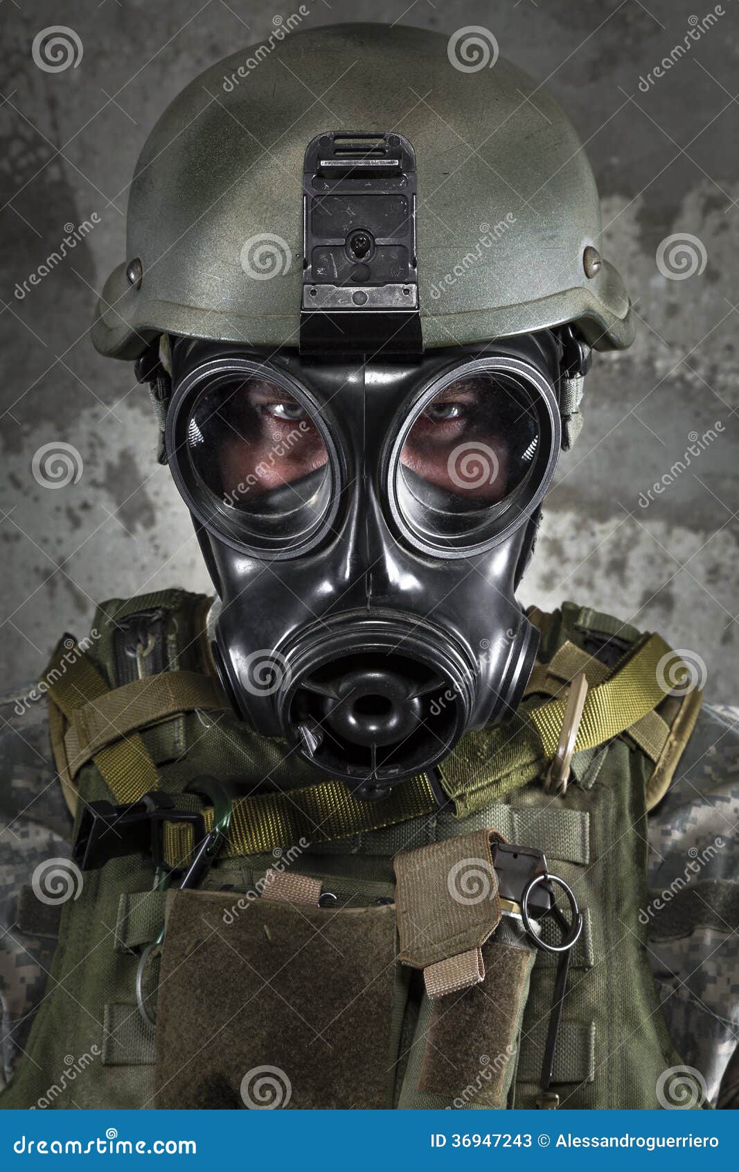 Gas Mask Soldier stock image. Image of army, camouflage - 36947243