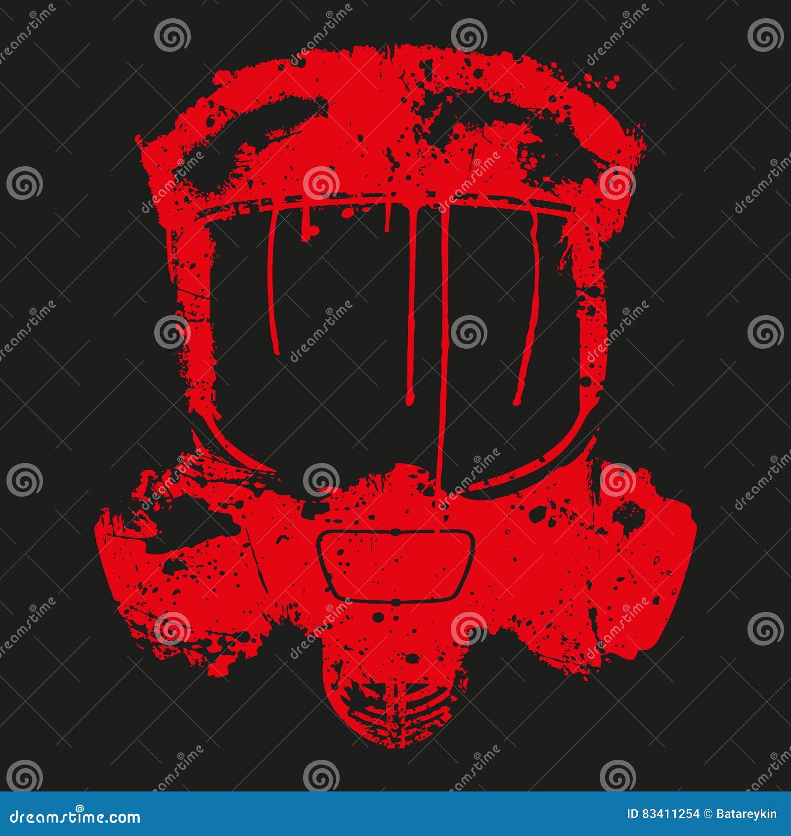 Gas mask splash effect stock vector. Illustration of chemical - 83411254
