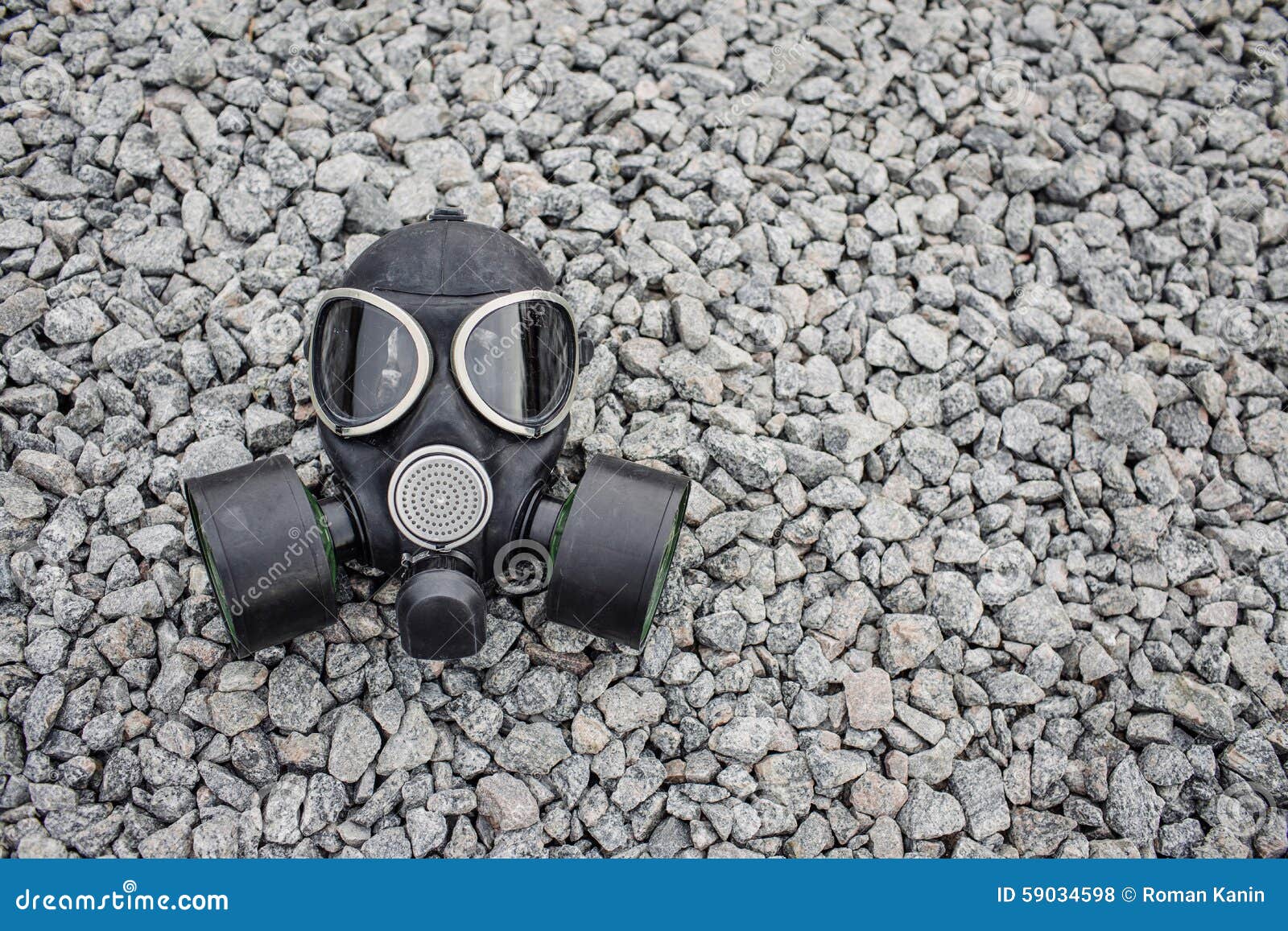 Gas Mask on Stone Background Stock Photo - Image of infestation ...