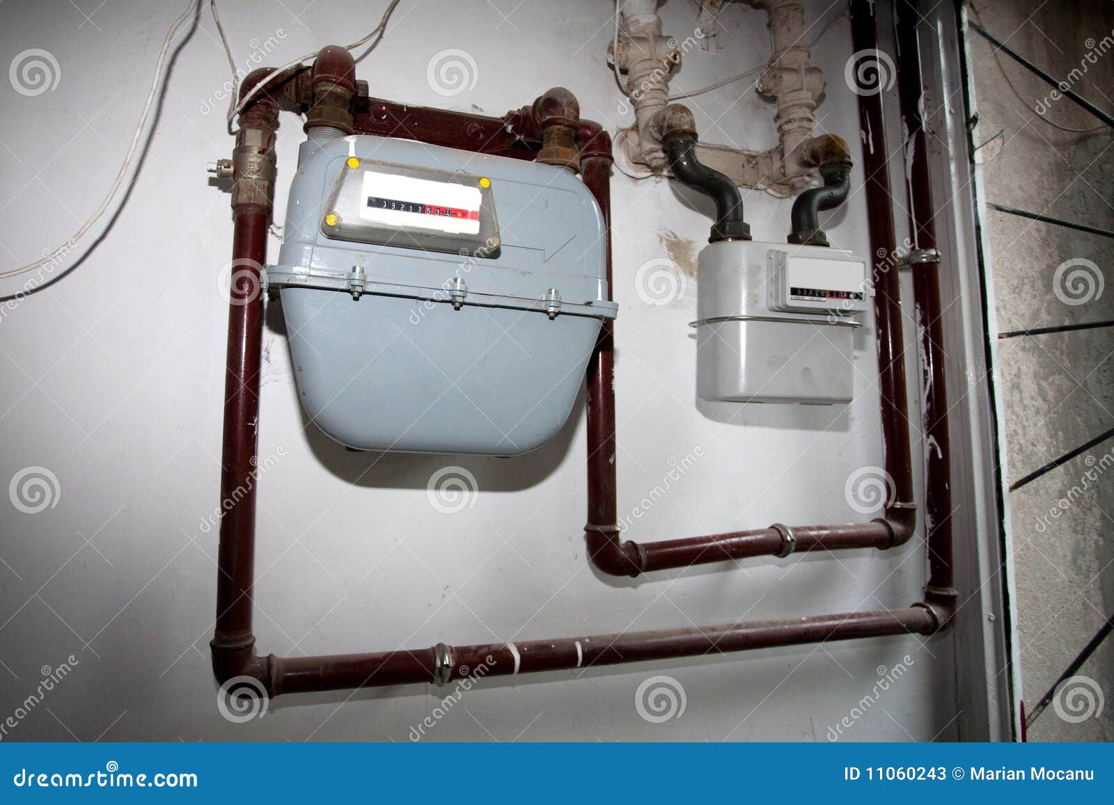 Gas meter stock image. Image of meter, display, gray - 11060243