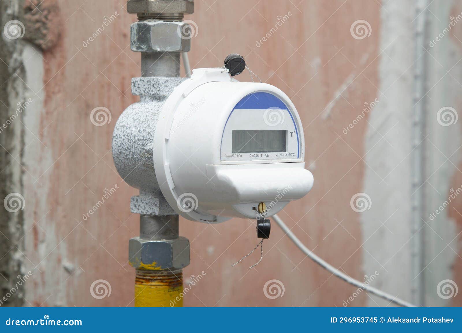Gas Meter for Home.Installation and Maintenance of Gas Meters Stock ...