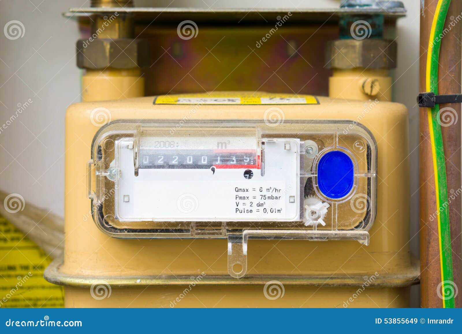 Gas meter installation stock image. Image of domestic - 53855649