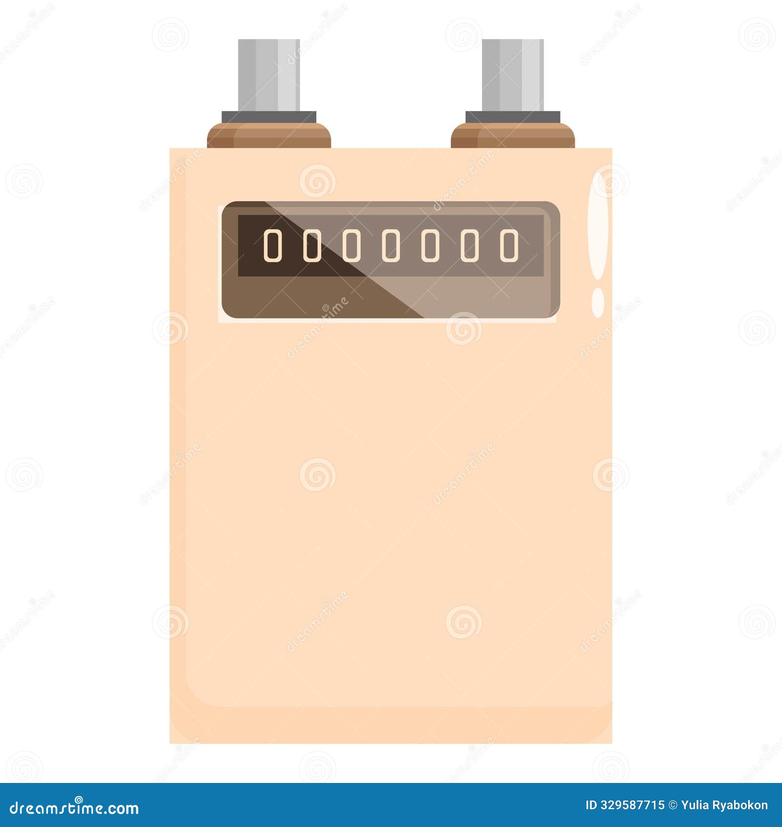 Gas Meter Measuring Device Showing Energy Consumption Counter Stock ...