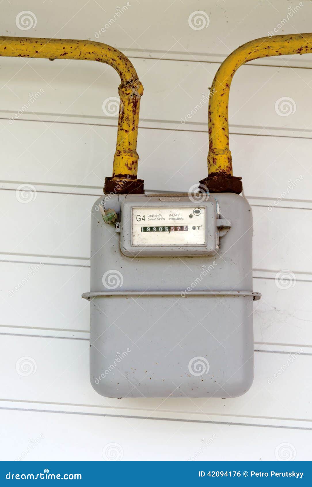 Gas meter stock photo. Image of precision, manometer - 42094176