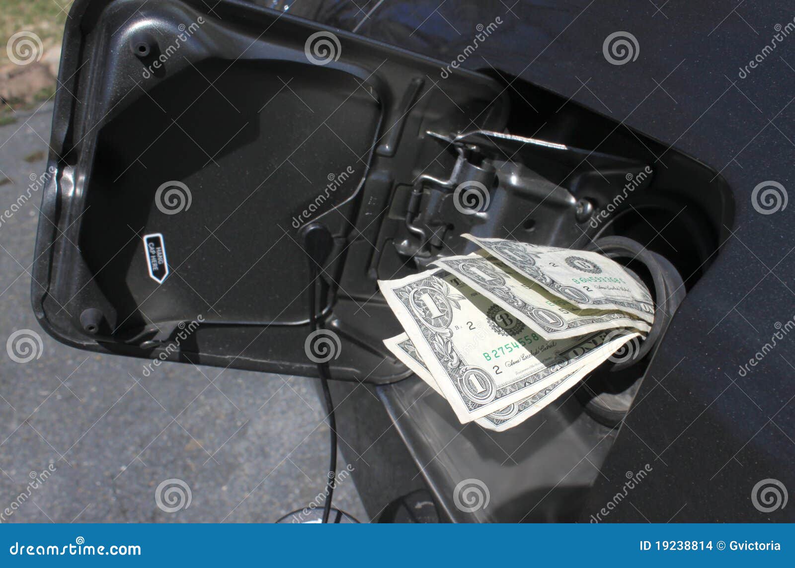 Gas money stock photo. Image of automobile, gasoline - 19238814
