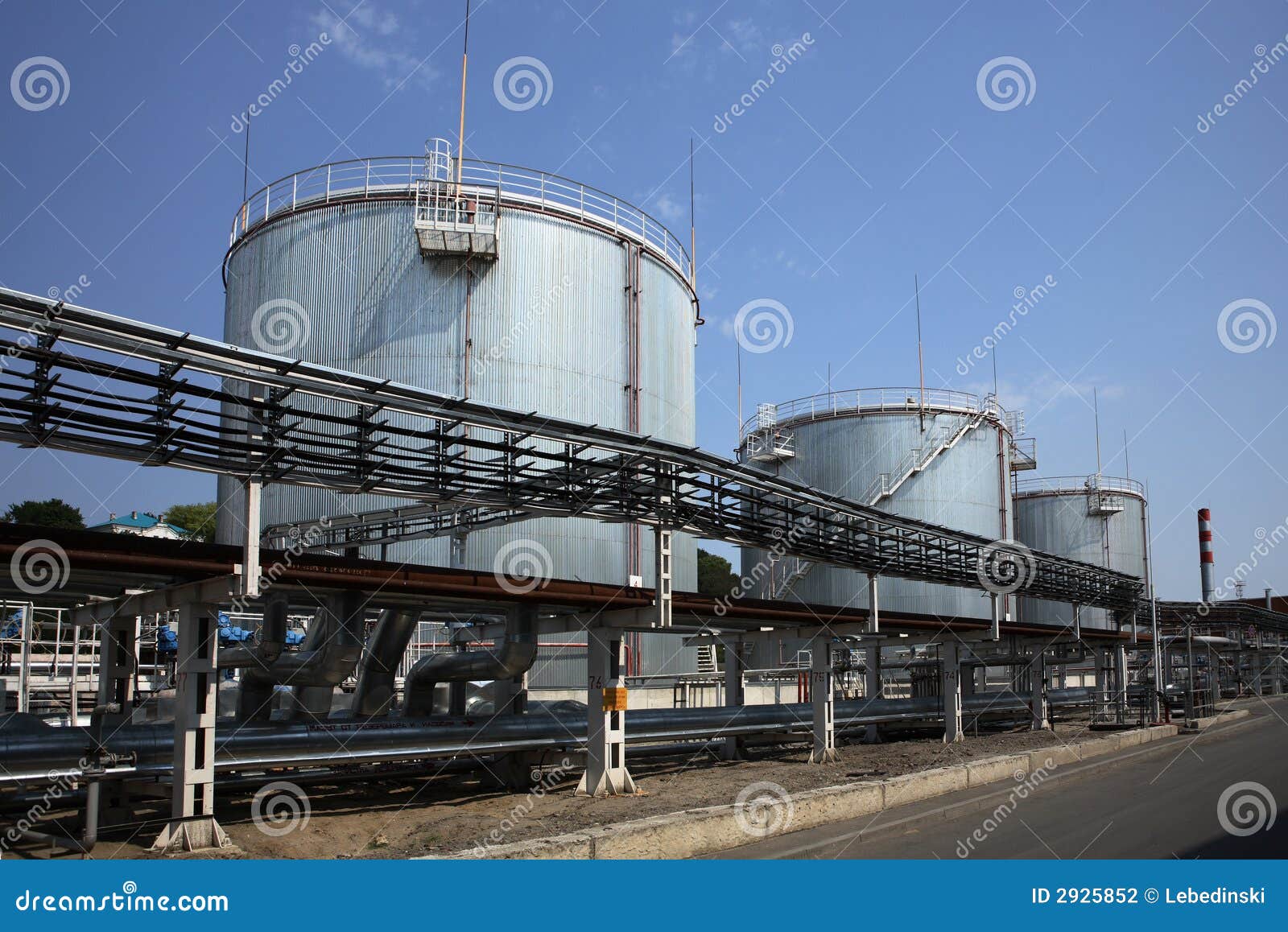 Fuel Storage Tanks Royalty-Free Stock Photography | CartoonDealer.com ...