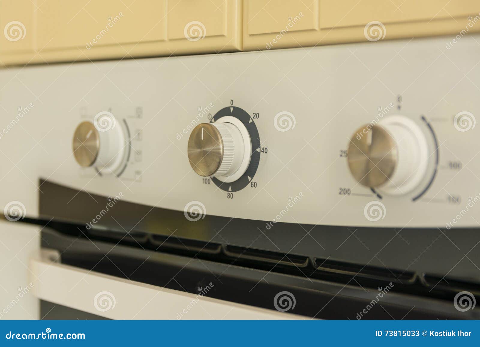 Gas oven control button stock image. Image of handle - 73815033