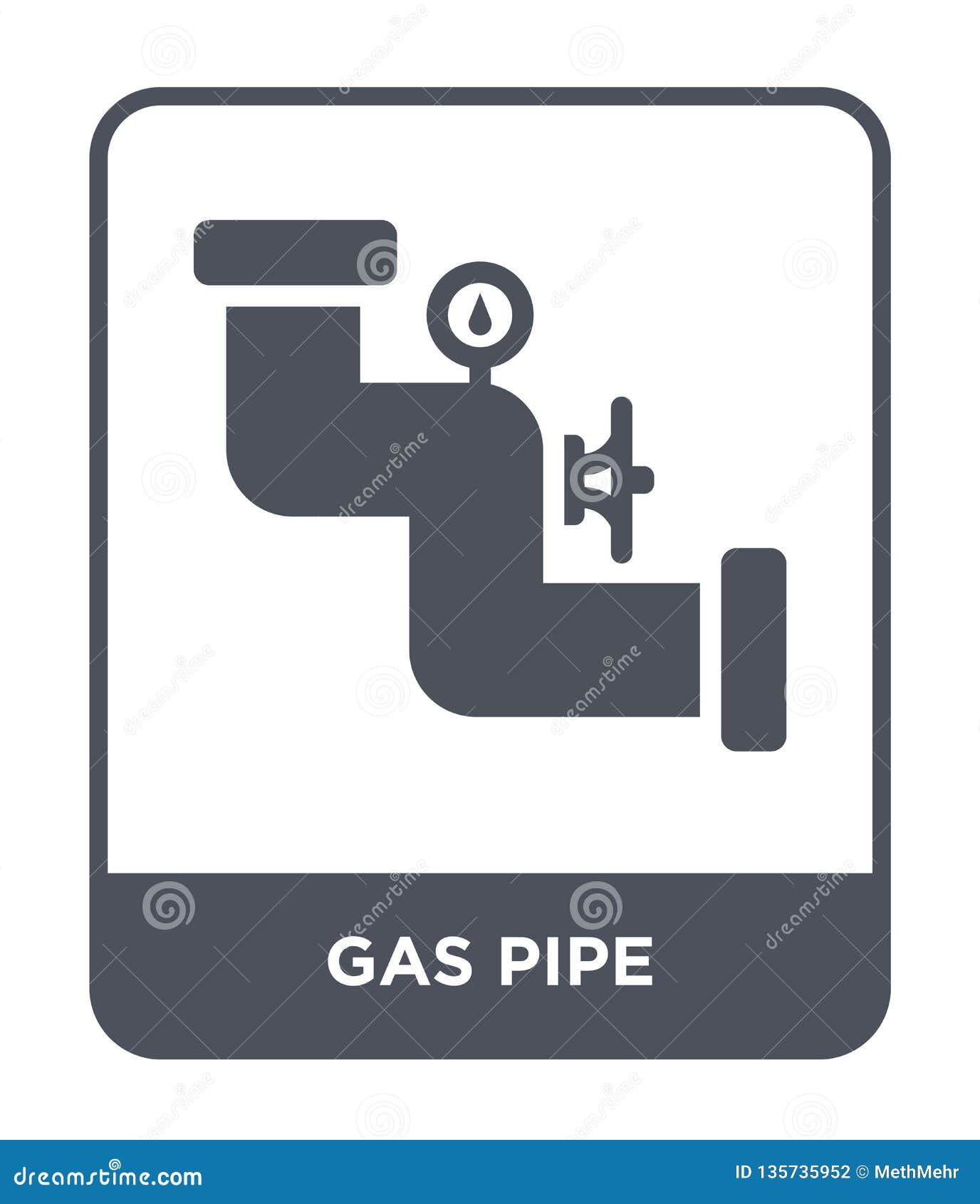 Gas Pipe Icon in Trendy Design Style. Gas Pipe Icon Isolated on White ... Gas Pipe Icon in Trendy Design Style. Gas Pipe Icon Isolated on White ...