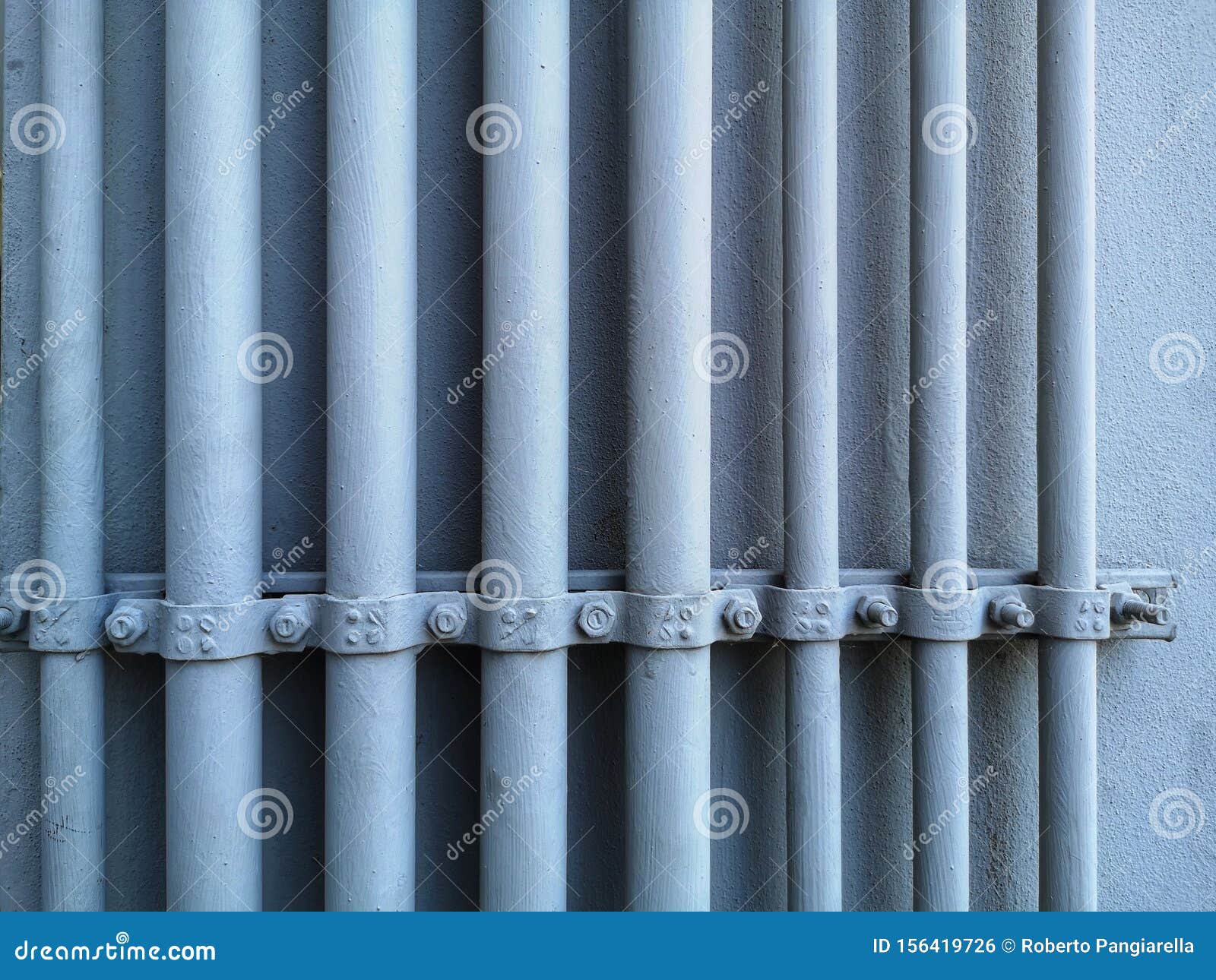 Gas Pipe System on the Wall Stock Photo - Image of detail, piping ...