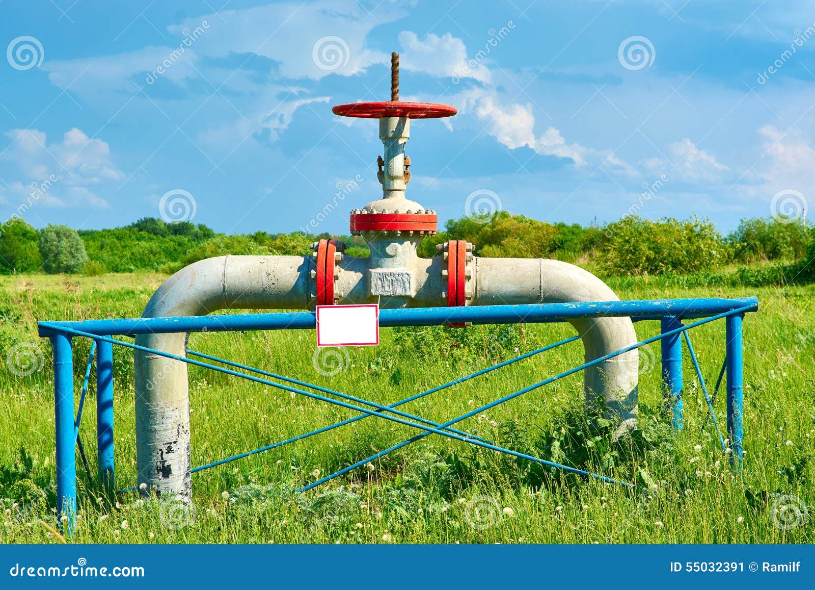Gas pipe with a tap valve stock image. Image of engineering - 55032391