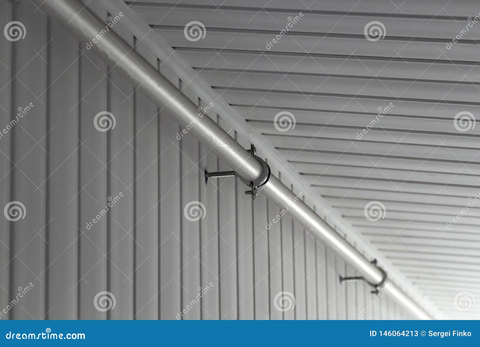 Gas pipe on the wall stock image. Image of equipment - 146064213