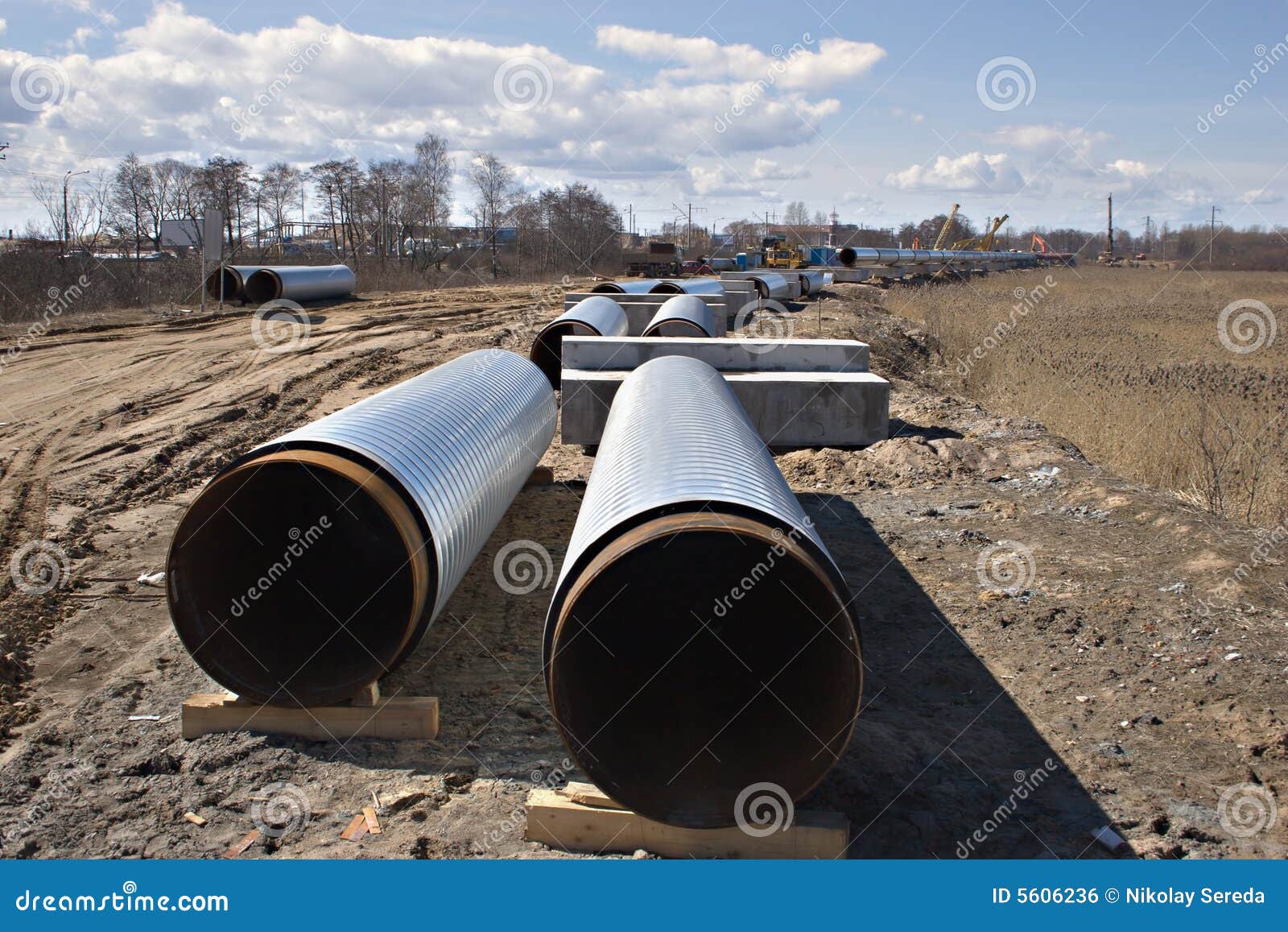 Gas pipeline stock photo. Image of cylinder, land, pollution - 5606236