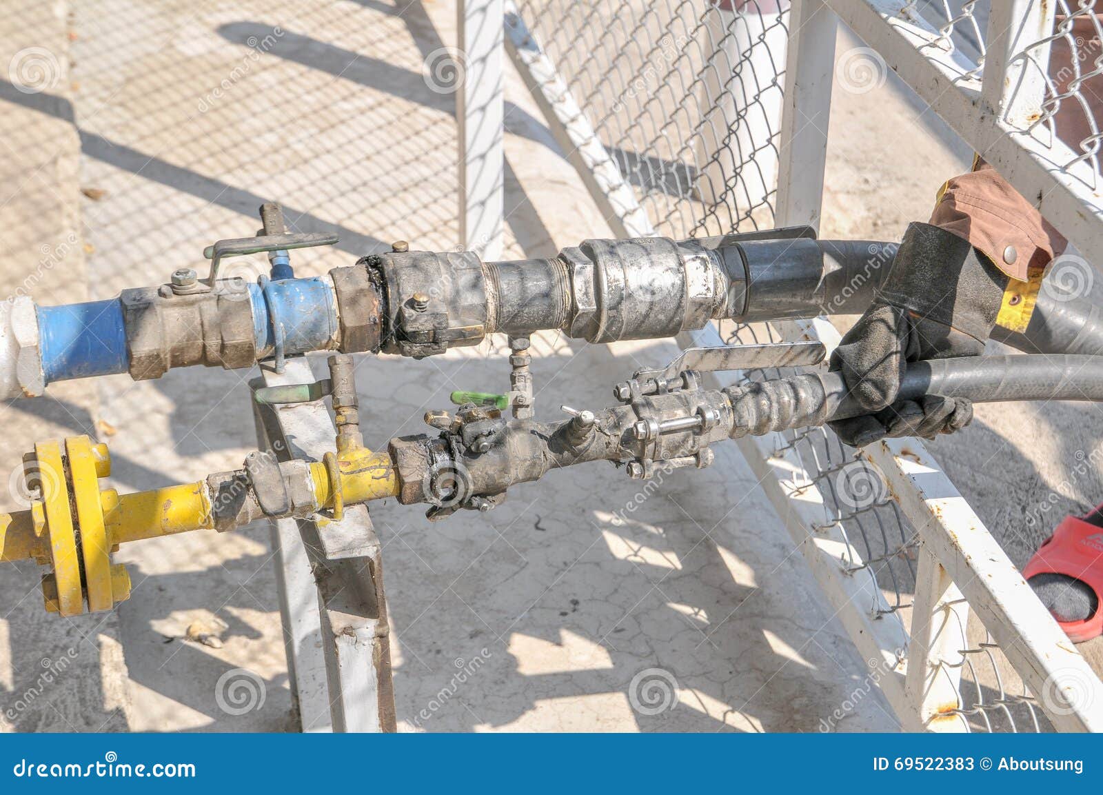 Gas Pipeline stock image. Image of metal, petrochemical - 69522383