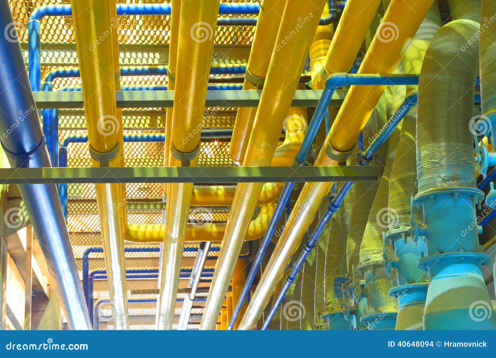 Gas Pipeline of a High Pressure Stock Photo - Image of mode, cable ...