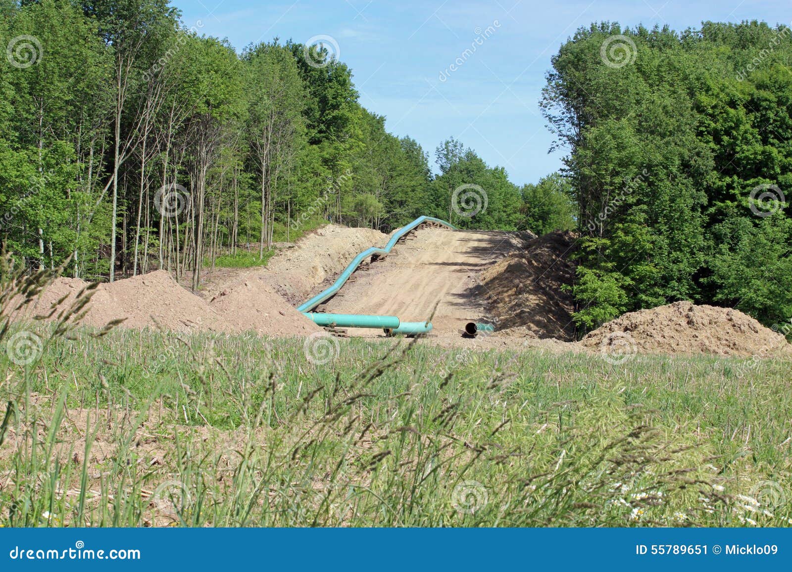 Gas Pipeline sections stock image. Image of pennsylvania - 55789651