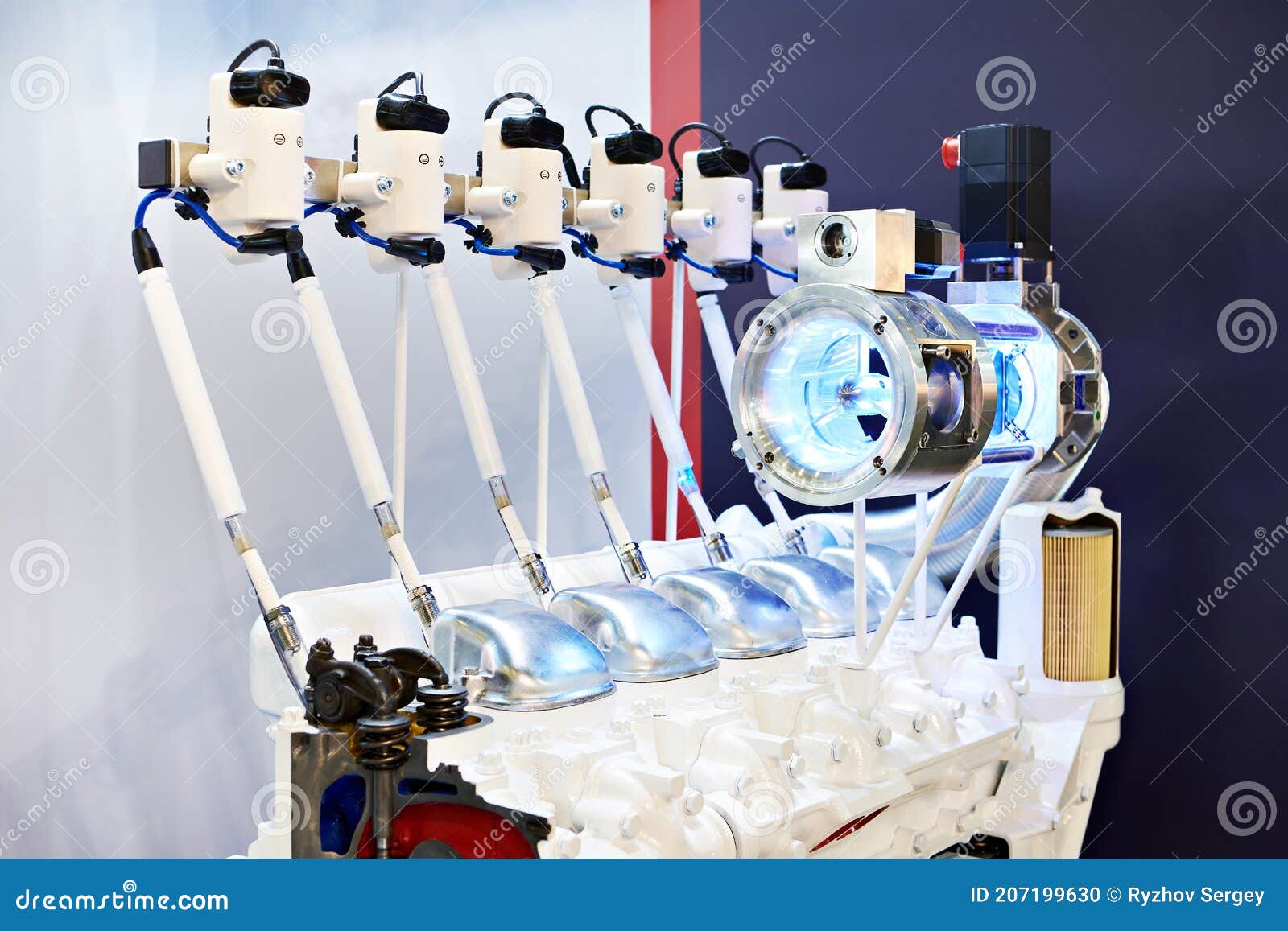 Gas Piston Engine Stand at Exhibition Editorial Image - Image of ...