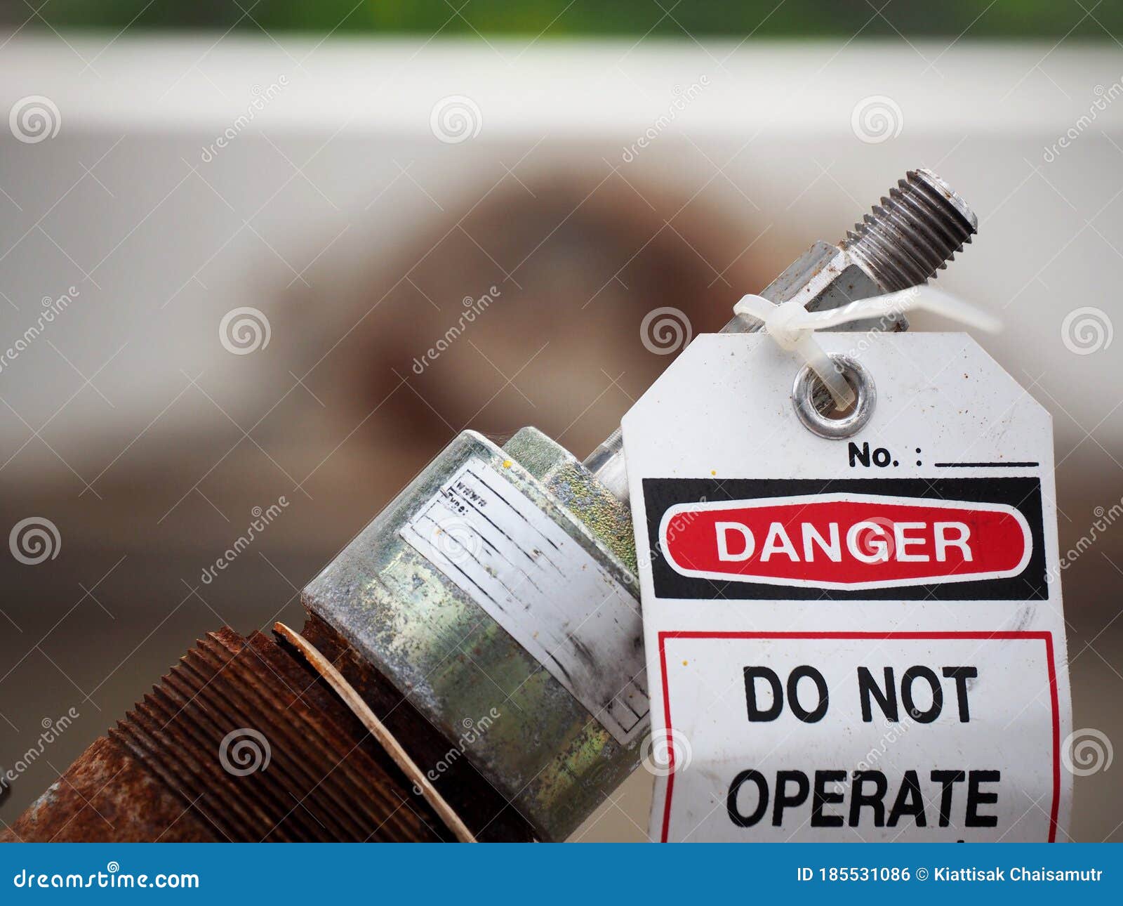 Gas Process Valve Isolation Lock Out Tag Out,Lock Royalty-Free Stock ...