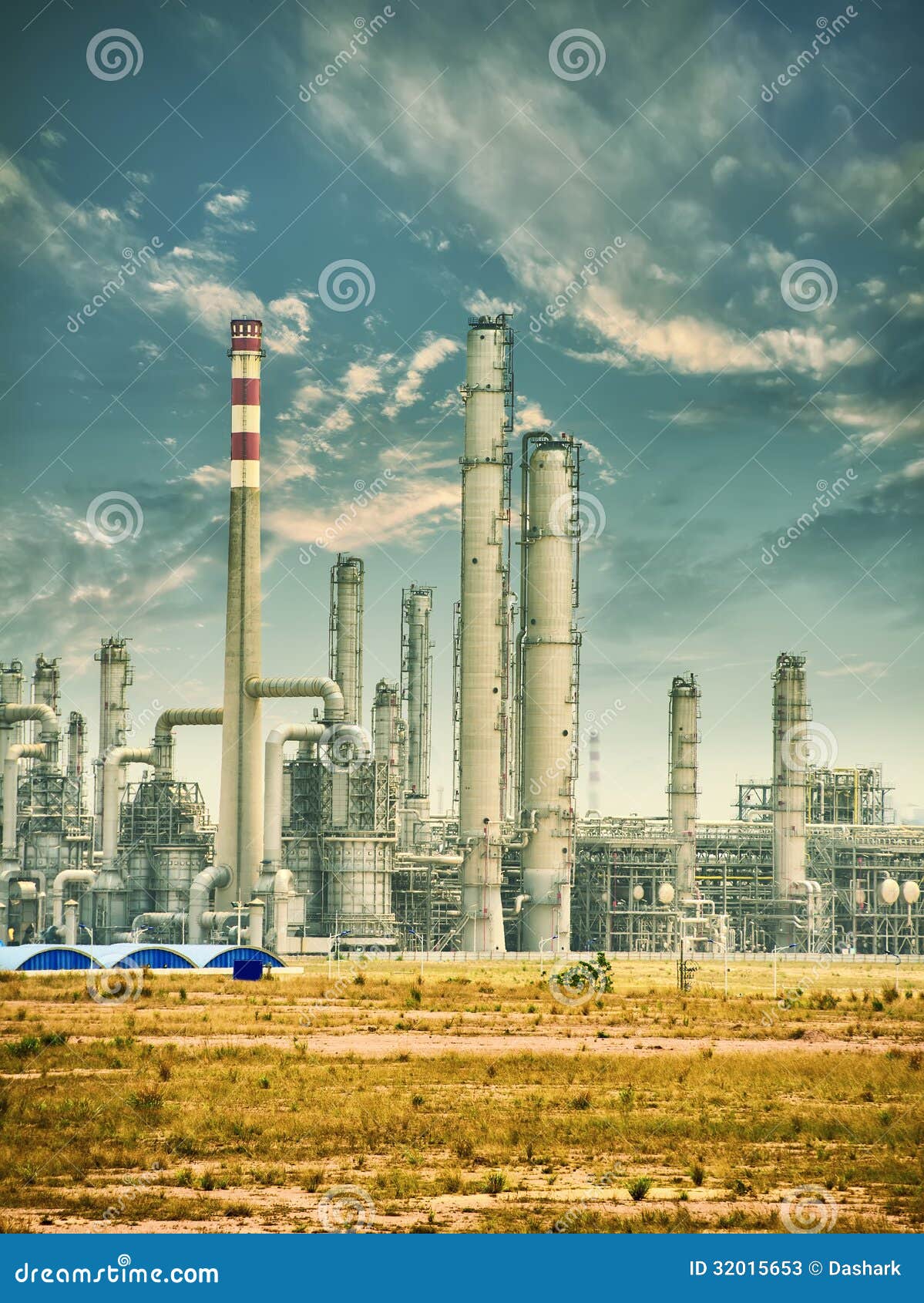 Gas processing factory stock image. Image of factory - 32015653