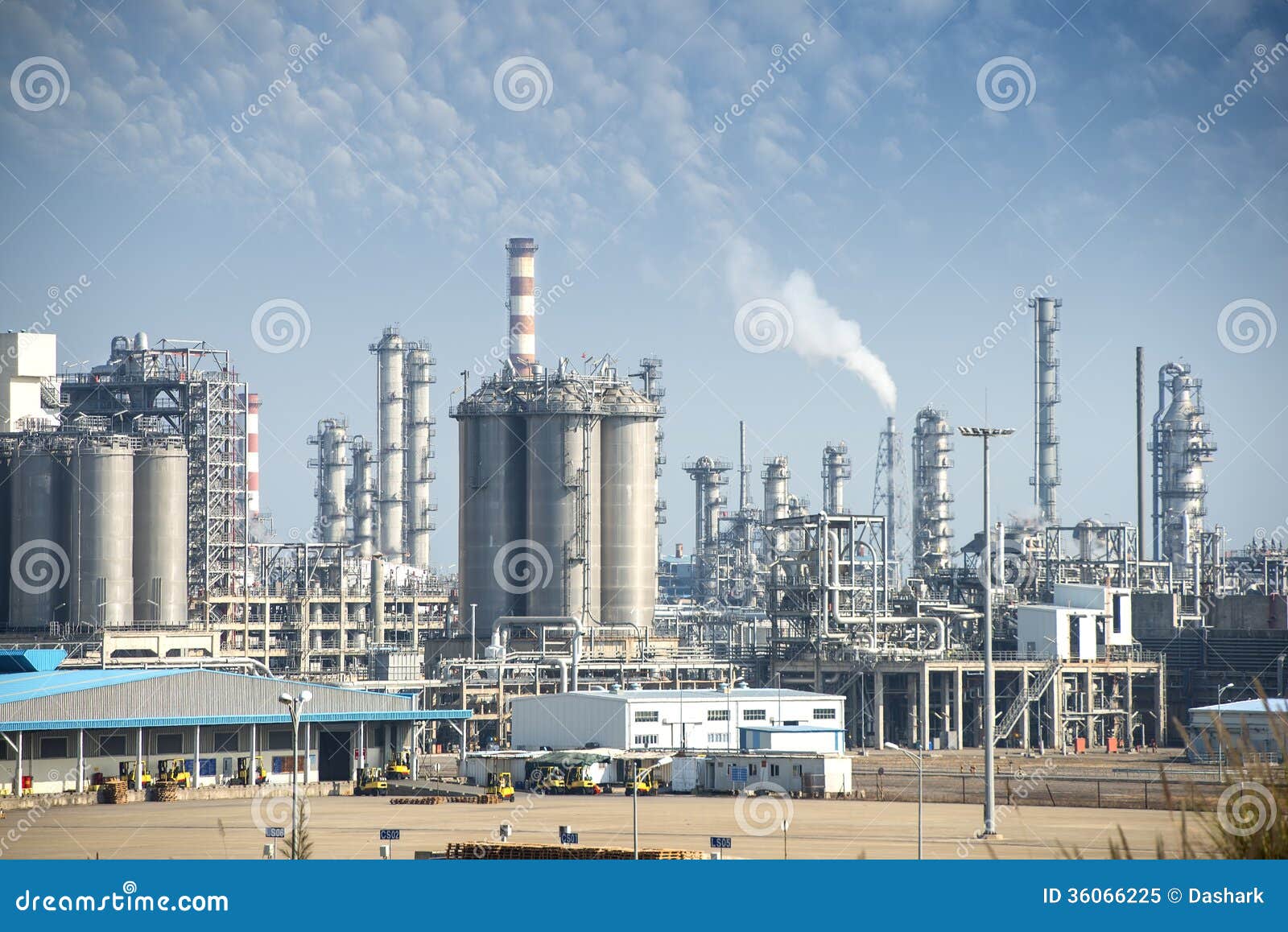 Gas processing factory stock image. Image of fuel, flare - 36066225