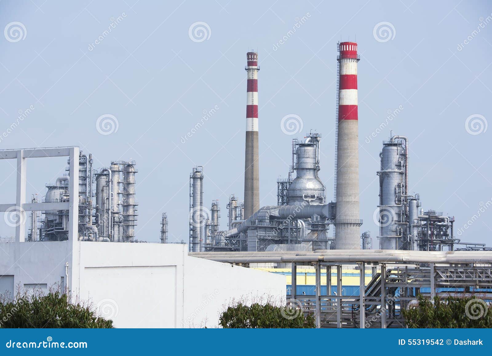 Gas Processing Factory. Landscape Stock Photo - Image of industrial ...