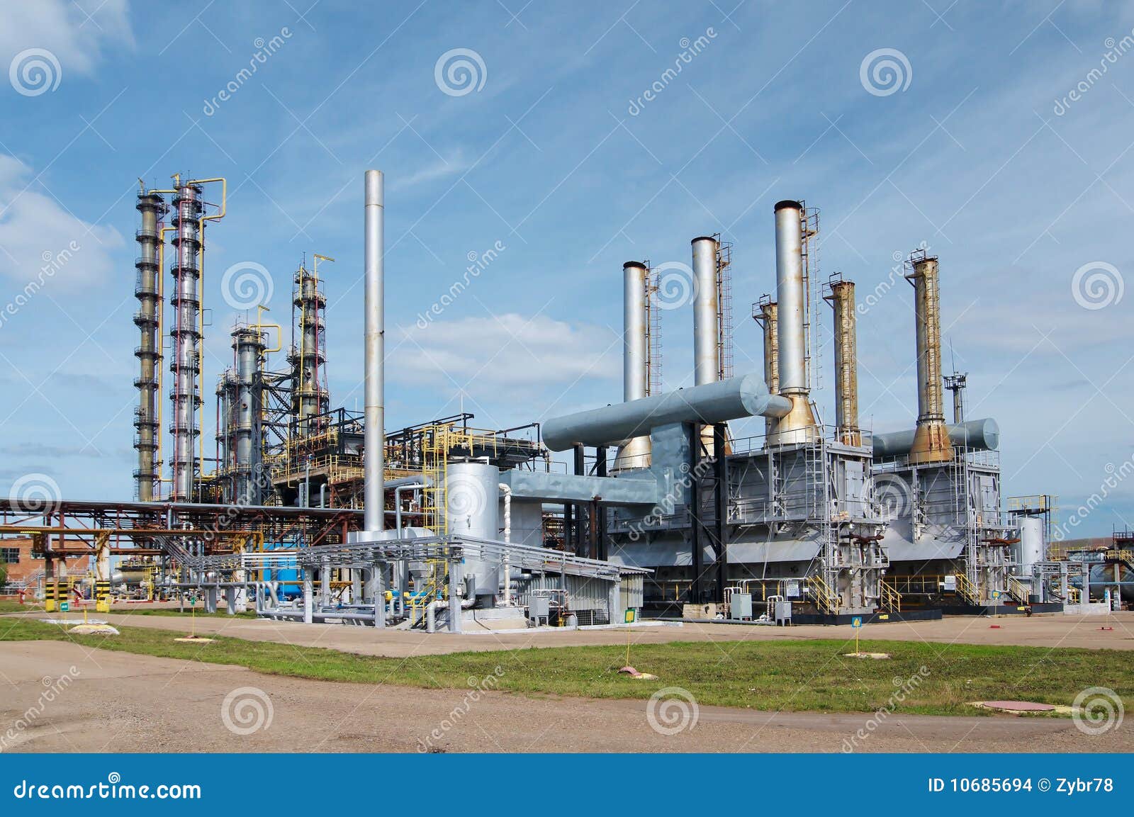 Gas-processing industry stock photo. Image of distillation - 10685694