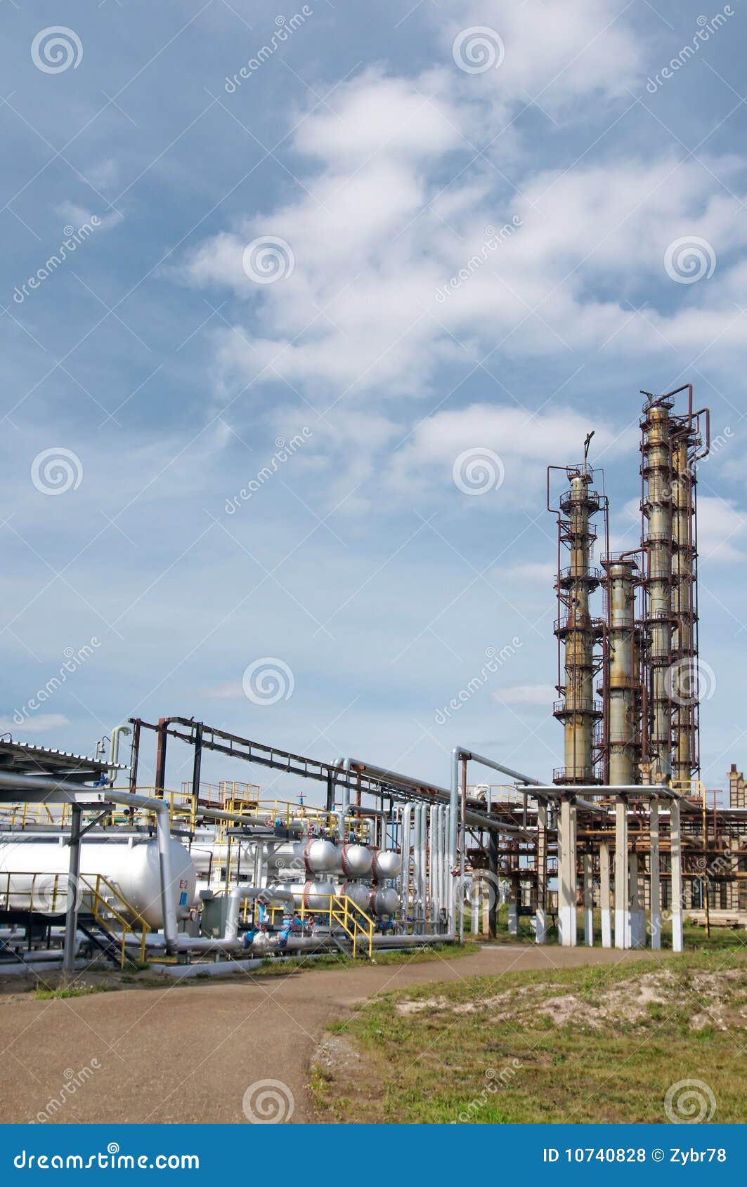 Gas-processing industry stock photo. Image of pollution - 10740828