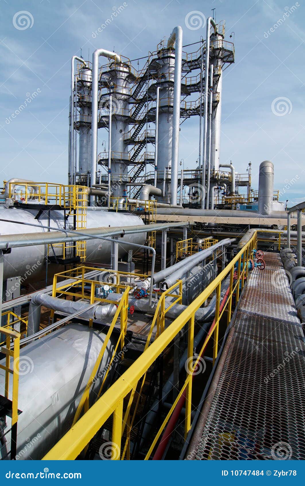 Gas-processing industry stock photo. Image of plant, damage - 10747484
