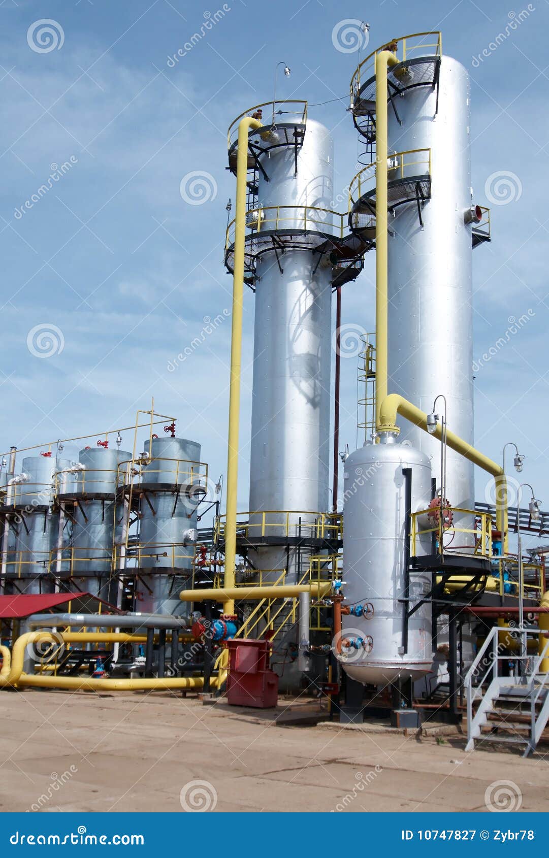 Gas-processing industry stock image. Image of frame, metal - 10747827