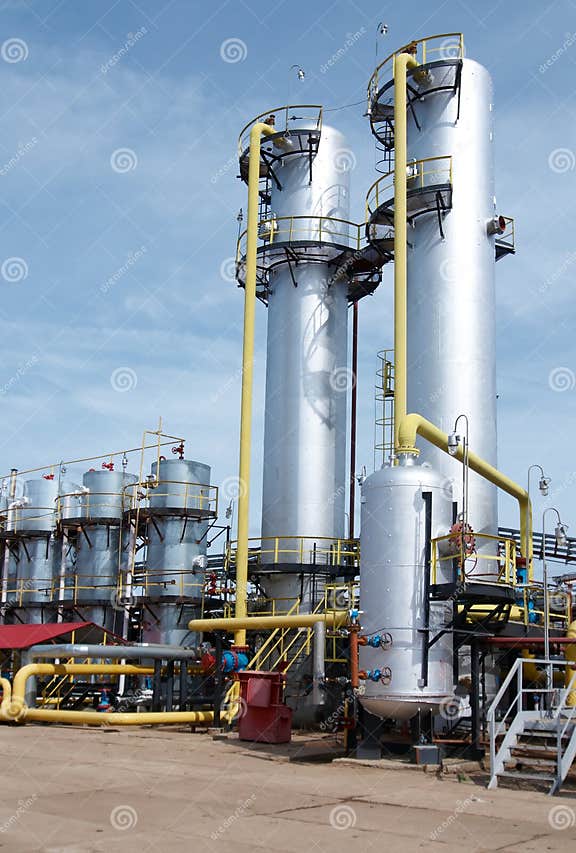 Gas-processing industry stock image. Image of frame, metal - 10747827