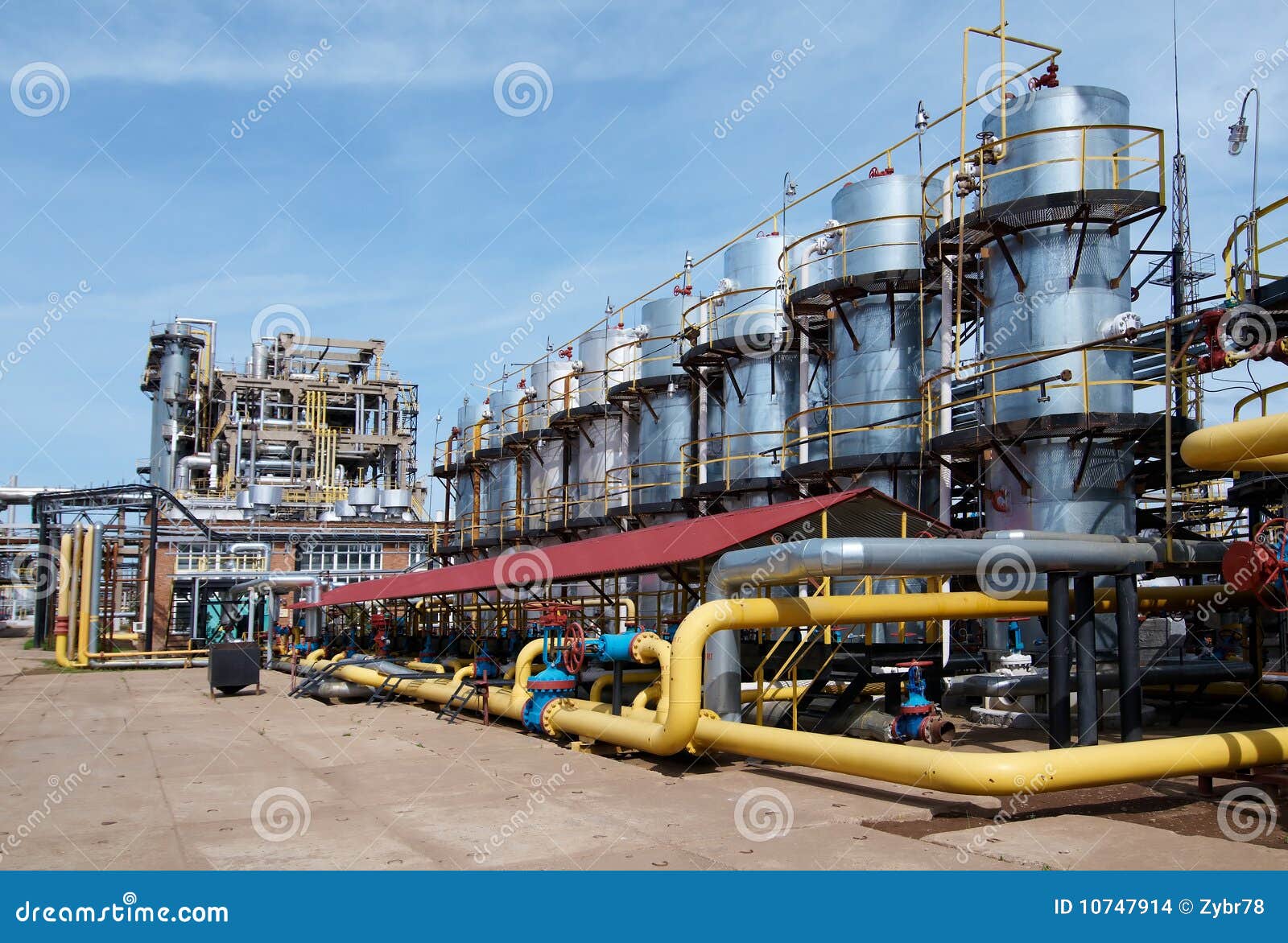 Gas-processing industry stock photo. Image of energy - 10747914