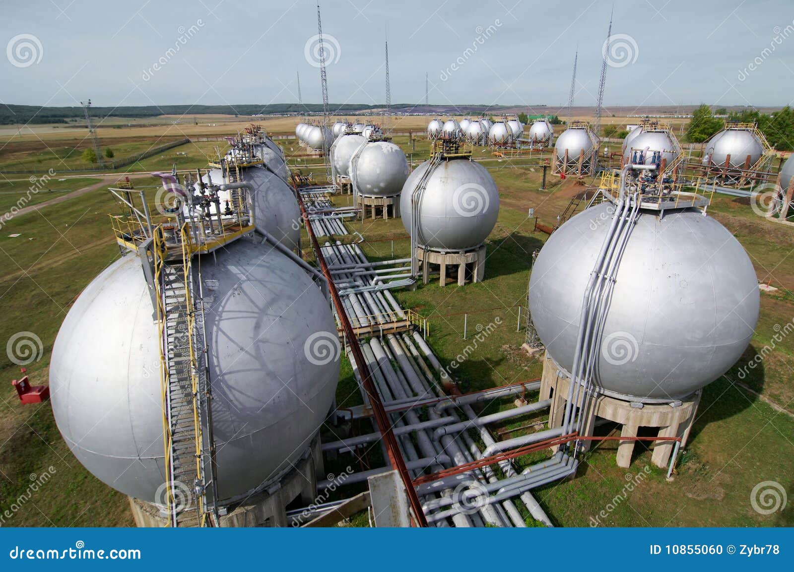 Gas-processing industry stock photo. Image of manufacturing - 10855060