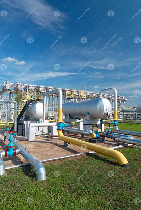 Gas processing industry stock image. Image of plant, environmental ...