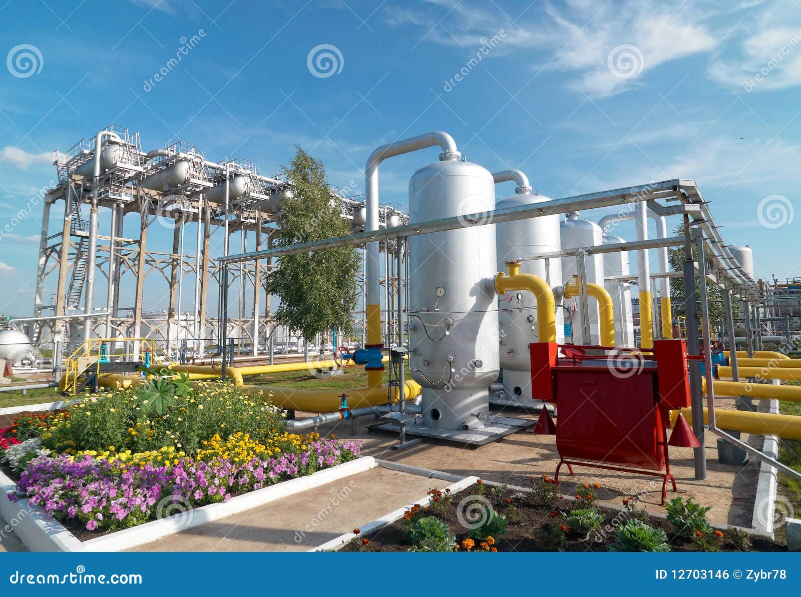 Gas processing industry stock photo. Image of aluminum - 12703146