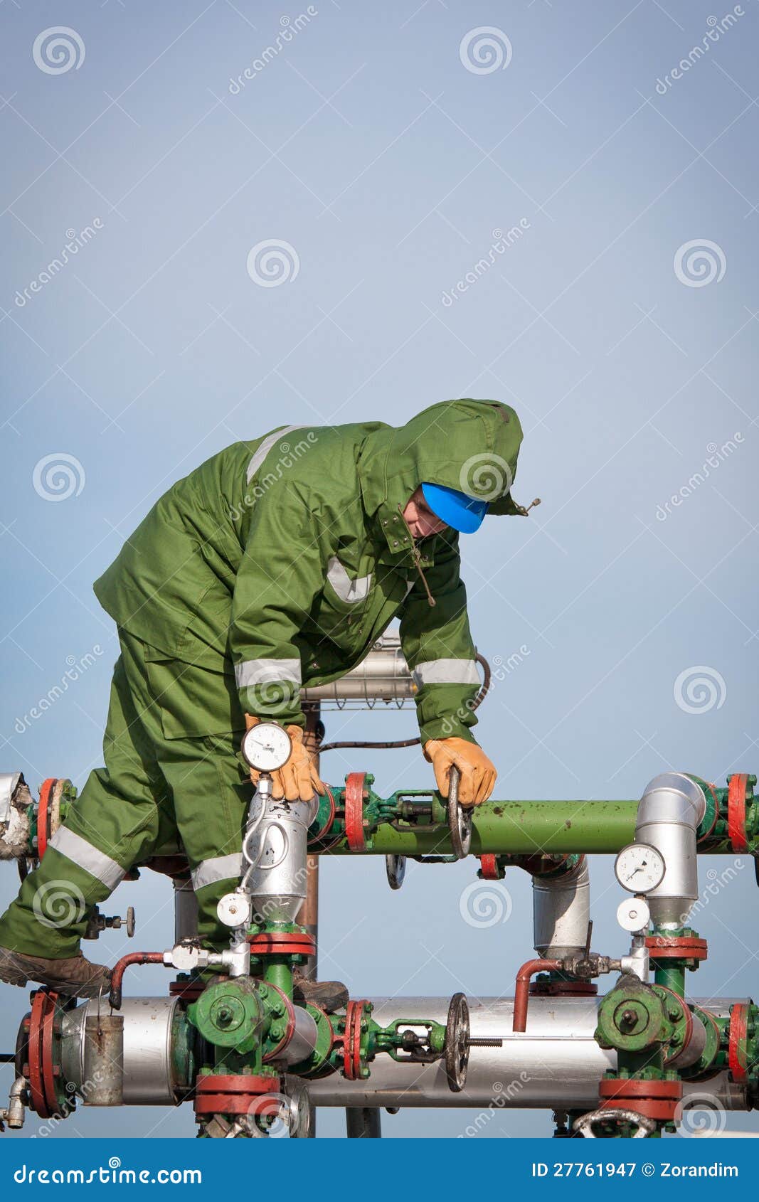 Gas Production Operator stock image. Image of energy - 27761947