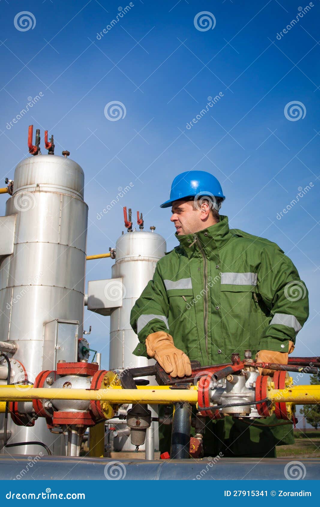 Gas Production Operator stock image. Image of energy - 27915341