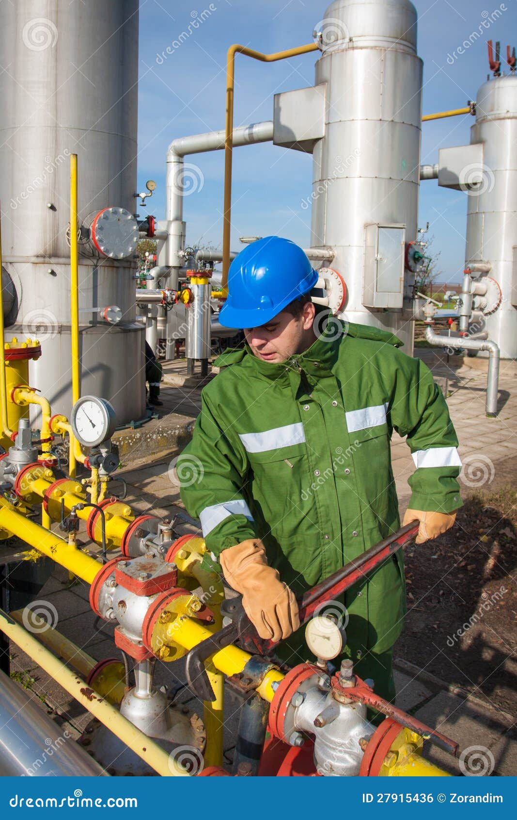 Oil And Gas Production Operator Royalty-Free Stock Photography ...