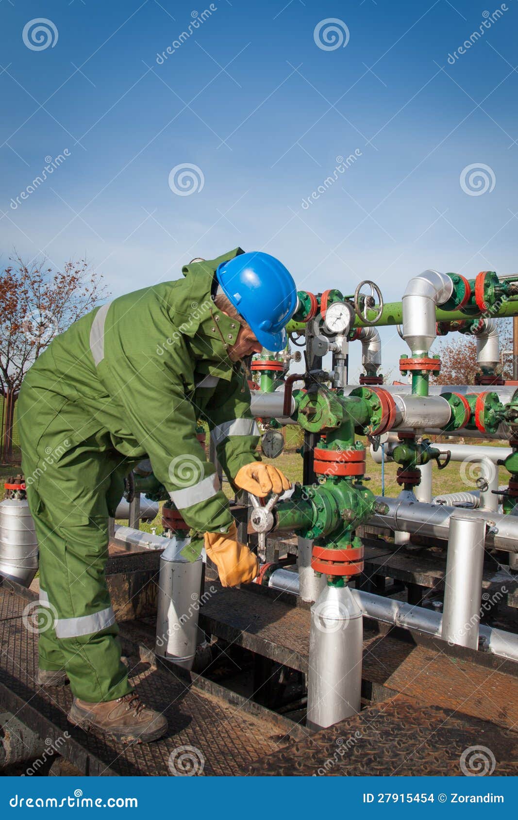 Gas Production Operator stock photo. Image of environmental - 27915454