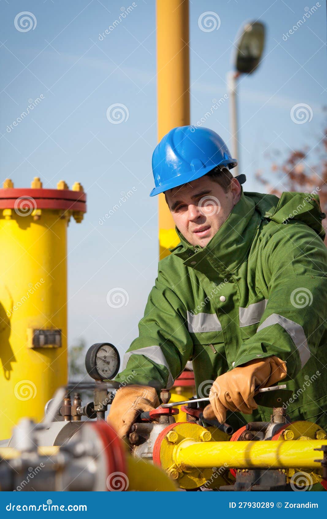 Gas Production Operator stock image. Image of production - 27930289