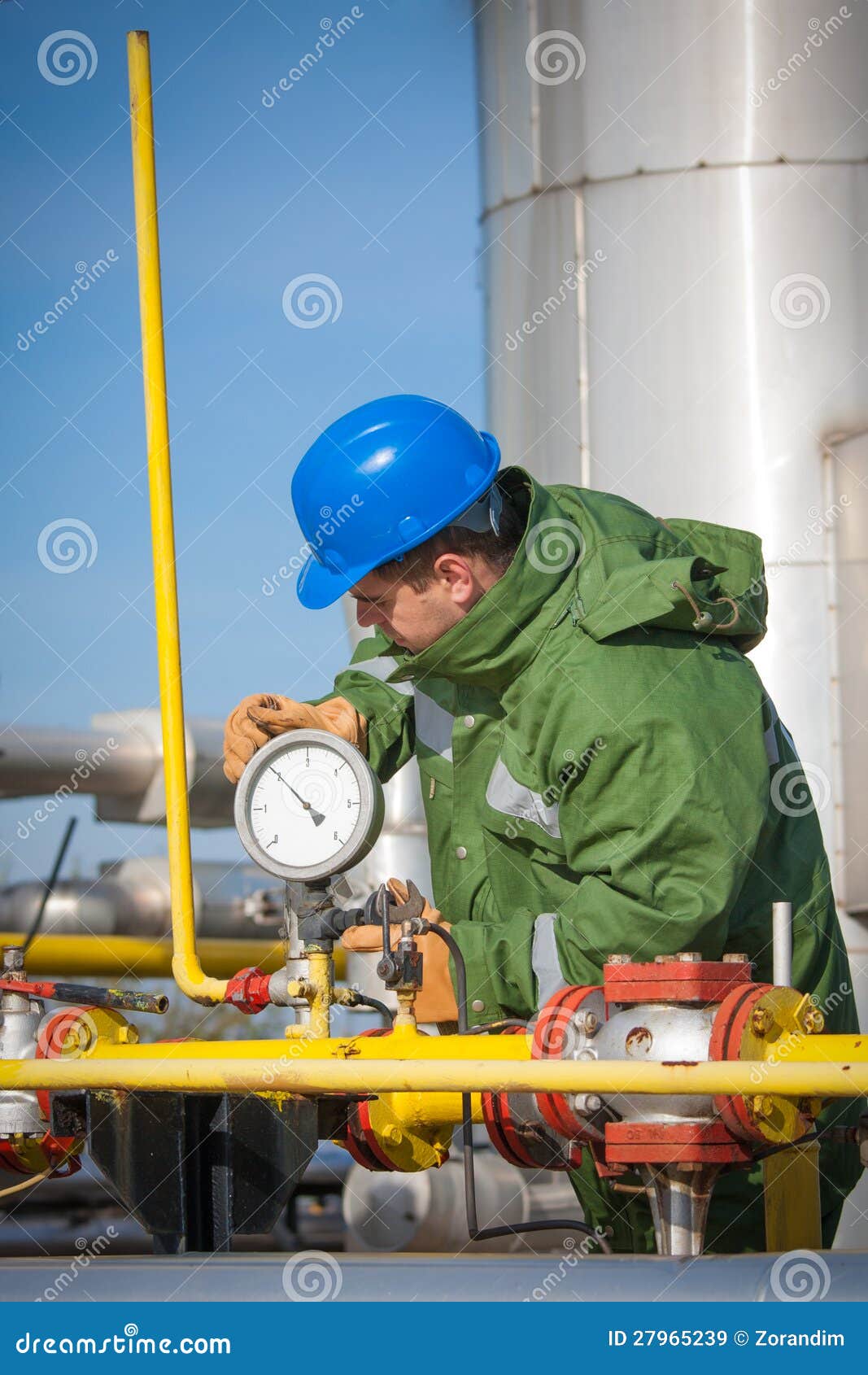 Gas Production Operator stock image. Image of production - 27965239