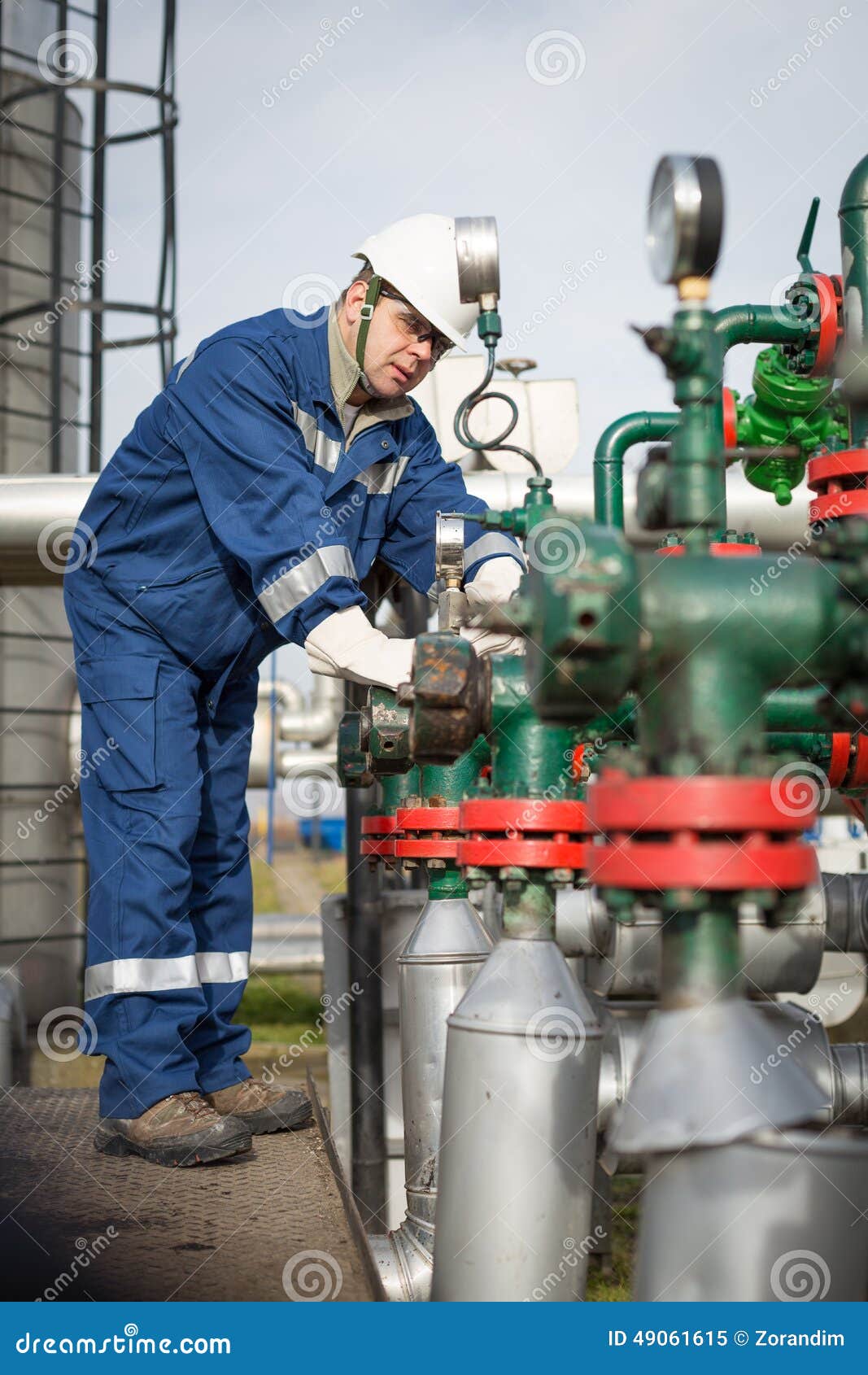 Gas Production Operator stock image. Image of production - 49061615
