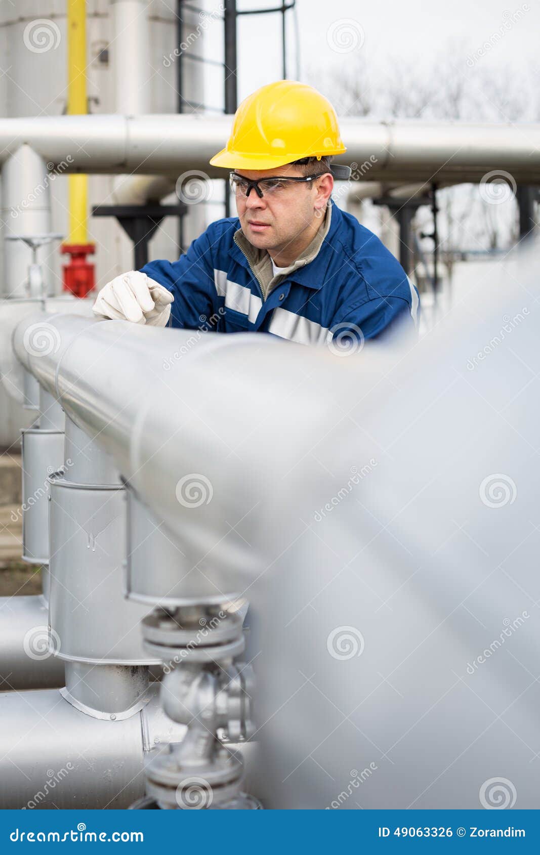 Gas Production Operator stock photo. Image of tools, natural - 49063326