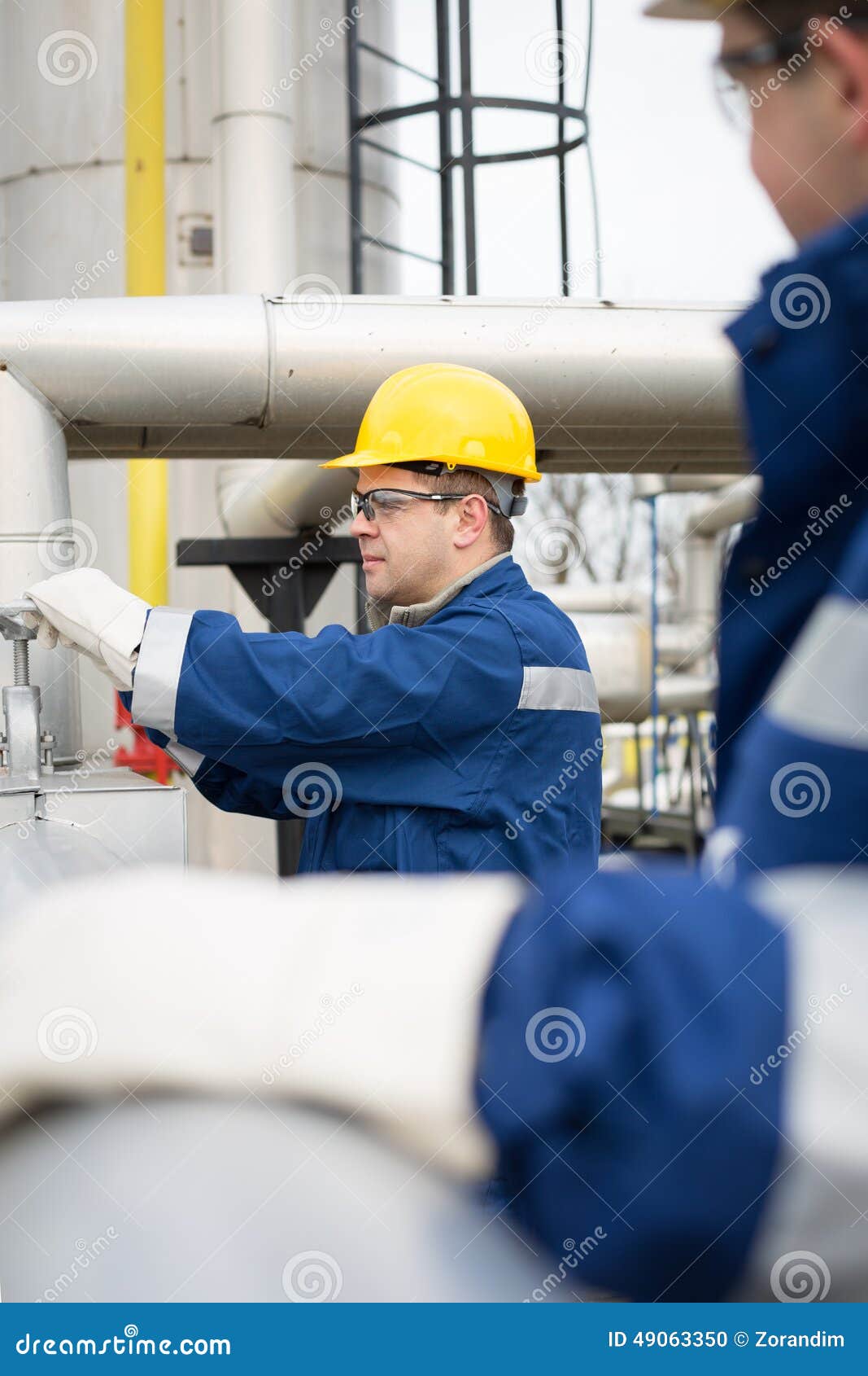 Gas Production Operator stock photo. Image of hard, employment - 49063350
